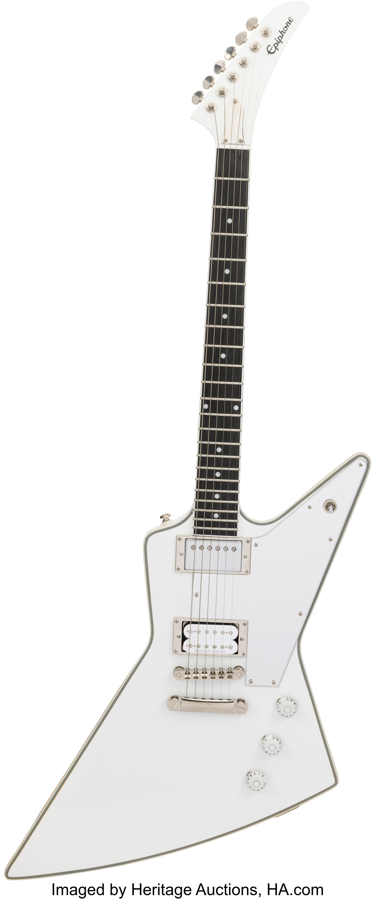 2017 Epiphone Tommy Thayer Signature Model Explorer White Solid | Lot ...