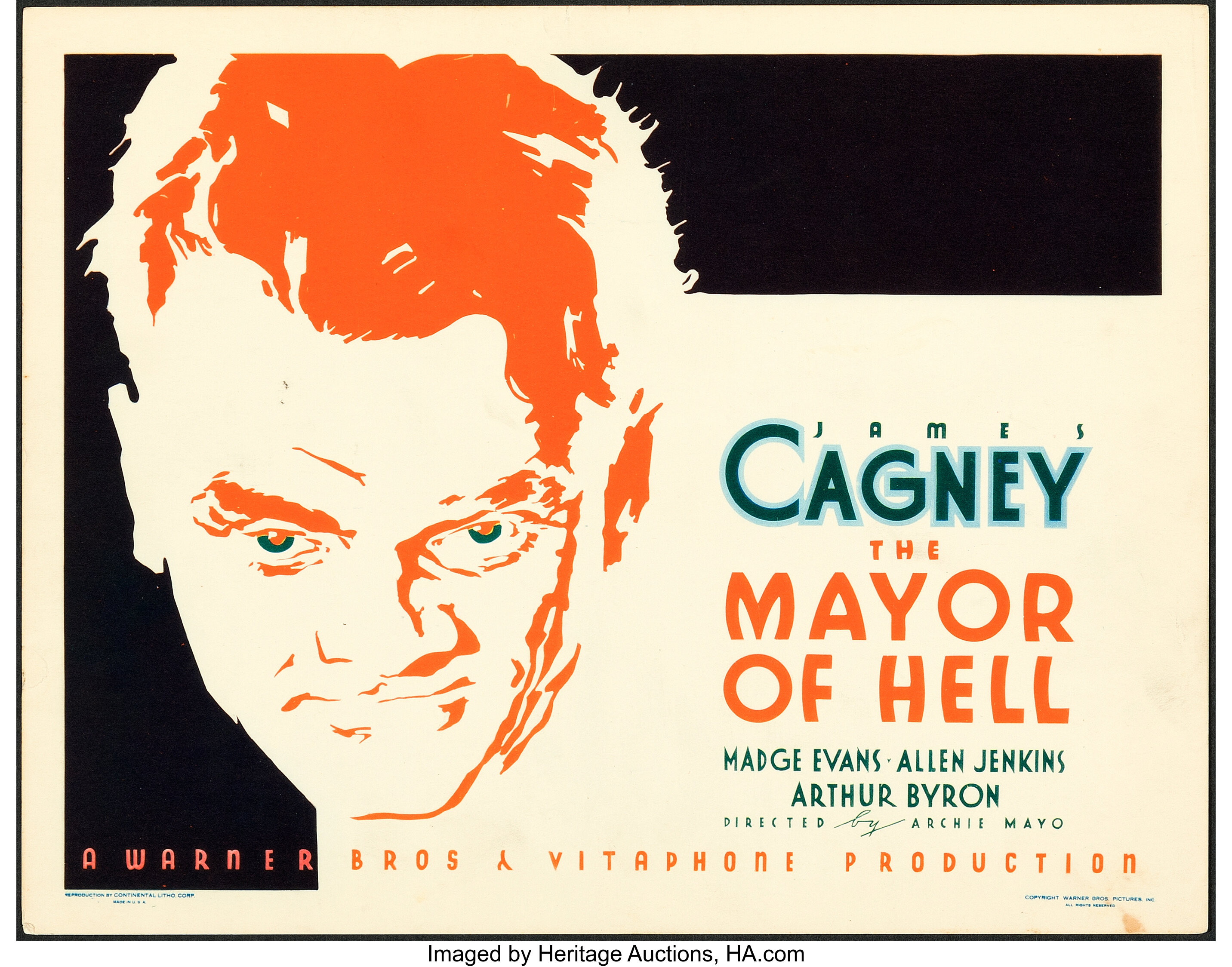The Mayor of Hell (Warner Bros., 1933). Very Fine-. Title Lobby | Lot ...