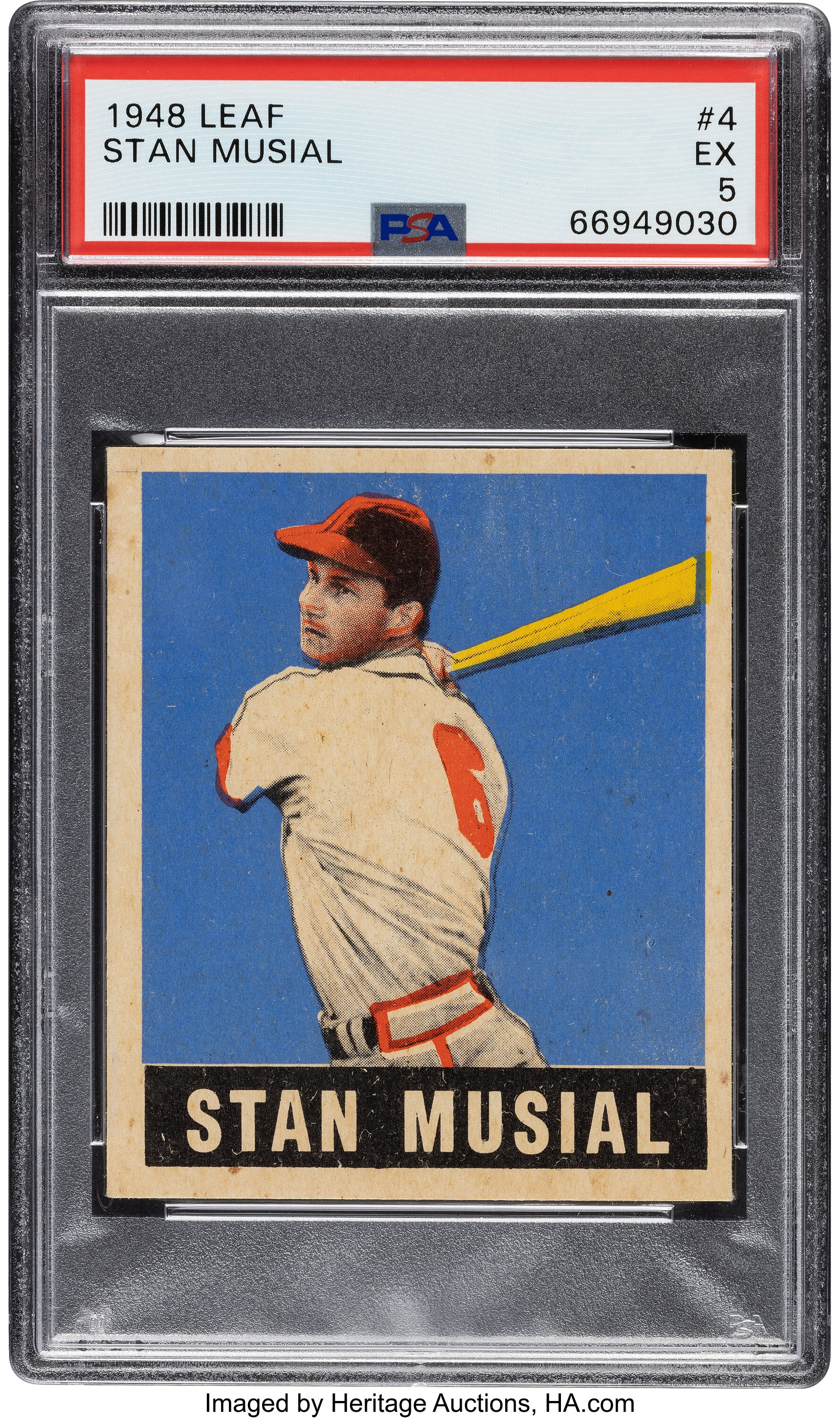1948 Leaf Stan Musial Rookie #4 PSA EX 5.... Baseball Cards Singles ...