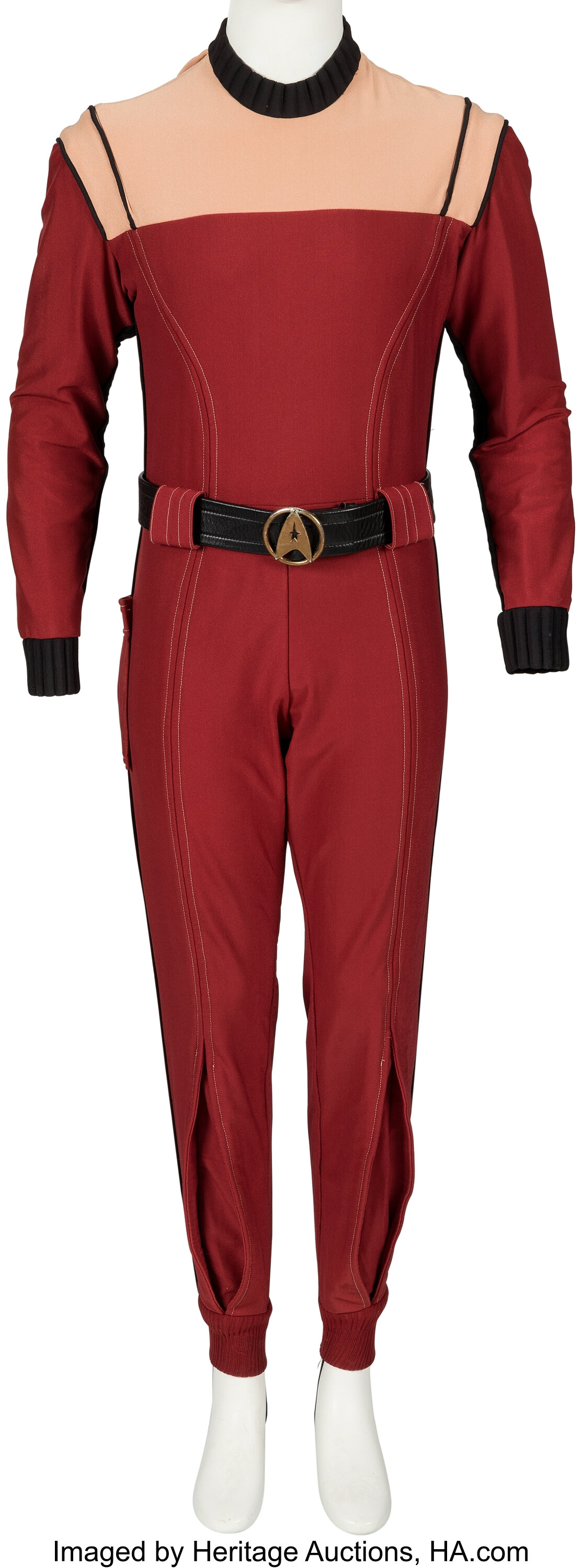 Starfleet Crewman Uniform Jumpsuit from Star Trek: The Wrath of | Lot ...