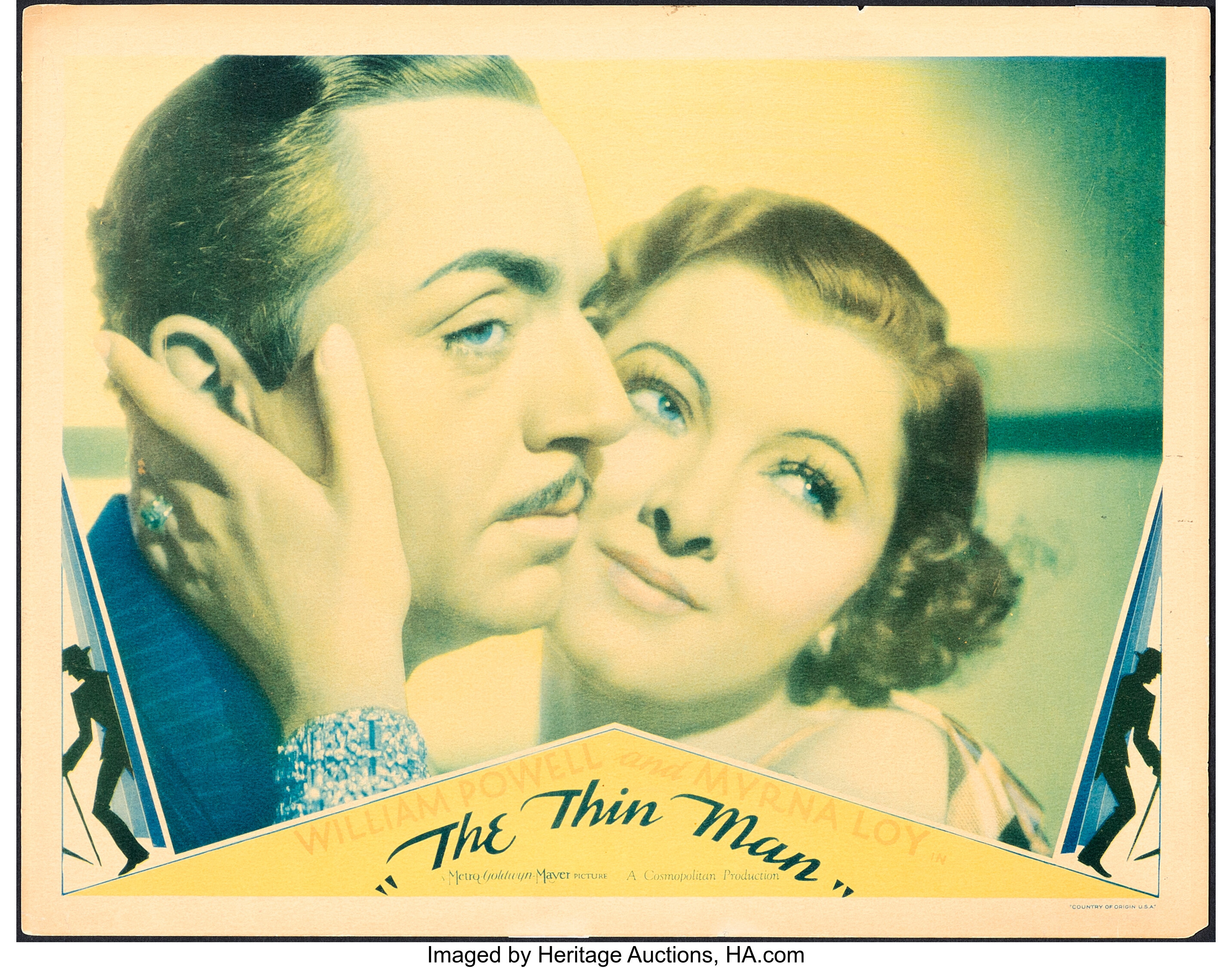 The Thin Man (MGM, 1934). Fine. Lobby Card (11" X 14"). . ... Movie ...