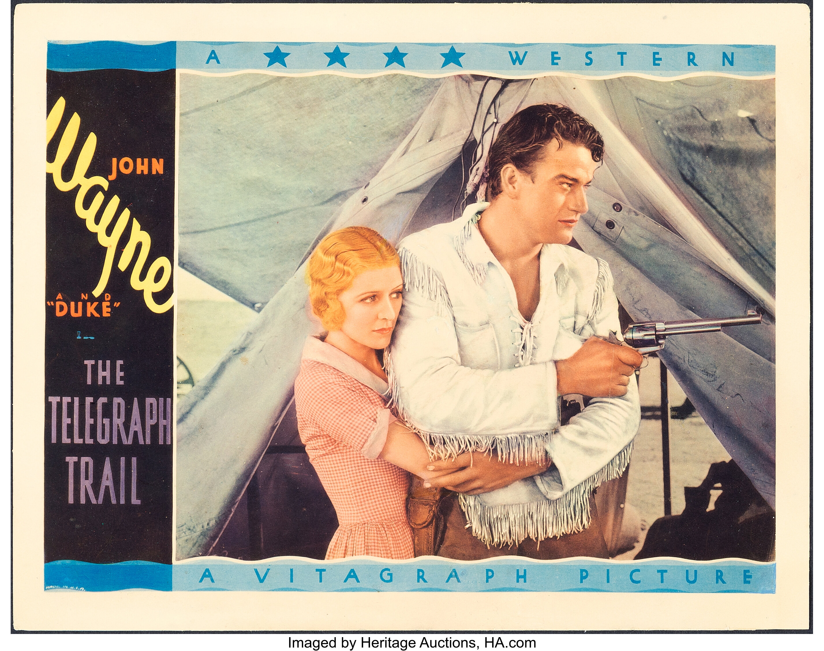 The Telegraph Trail (Warner Bros., 1933). Fine/Very Fine. Lobby | Lot ...