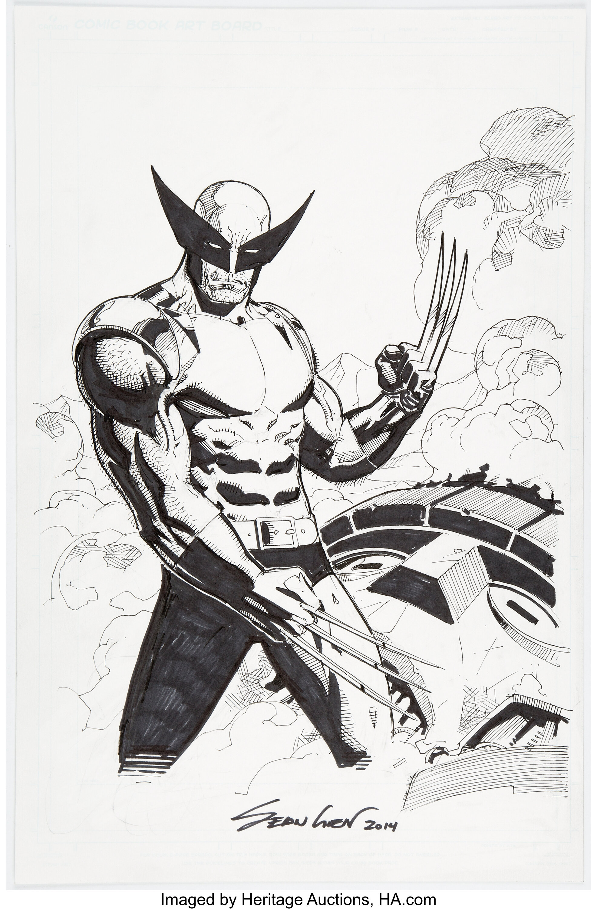 Sean Chen - Wolverine Illustration Original Art (2014).... Original ...