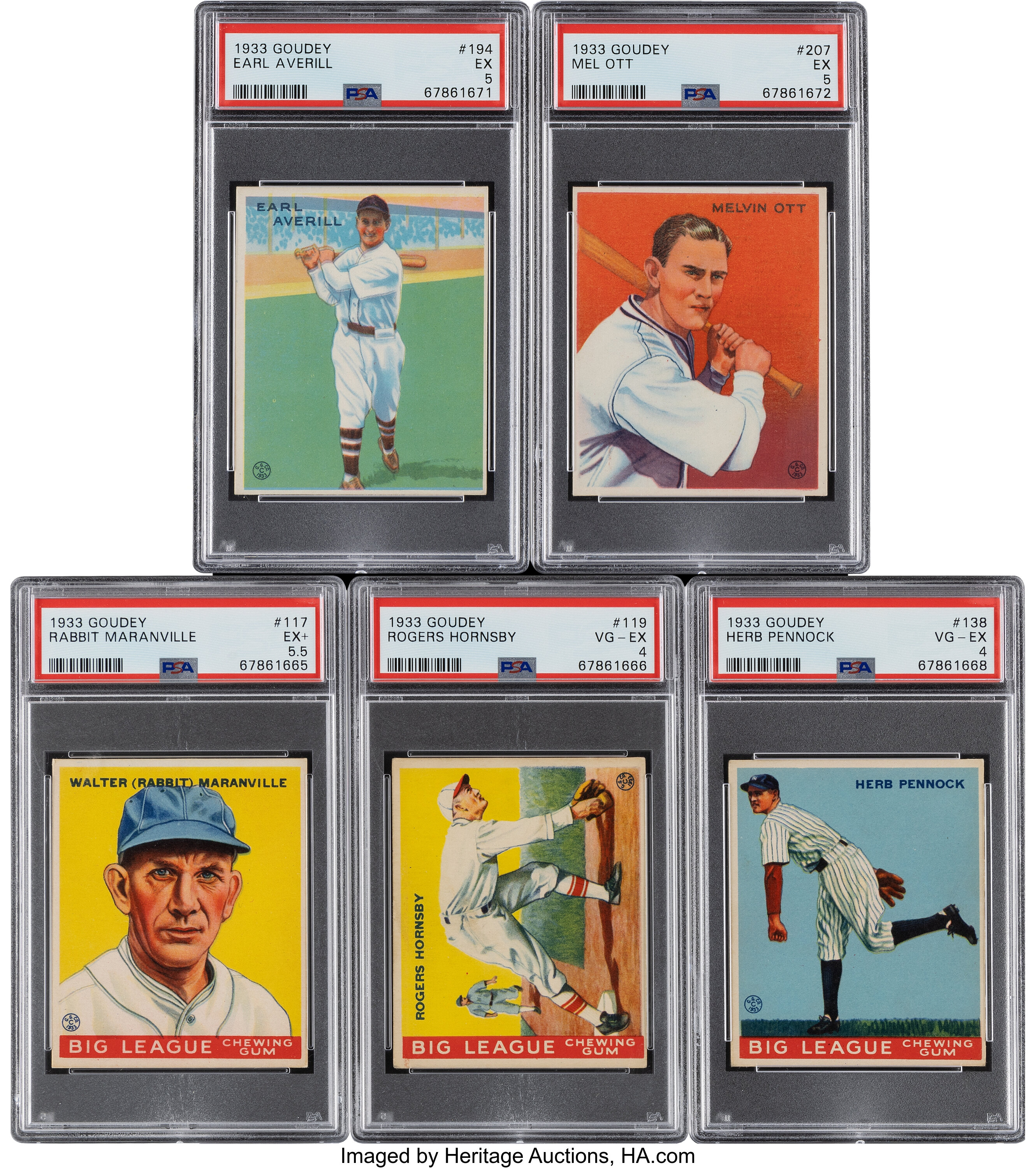 1933-1934 Goudey Baseball Collection (57) - New to the Hobby! ... | Lot ...