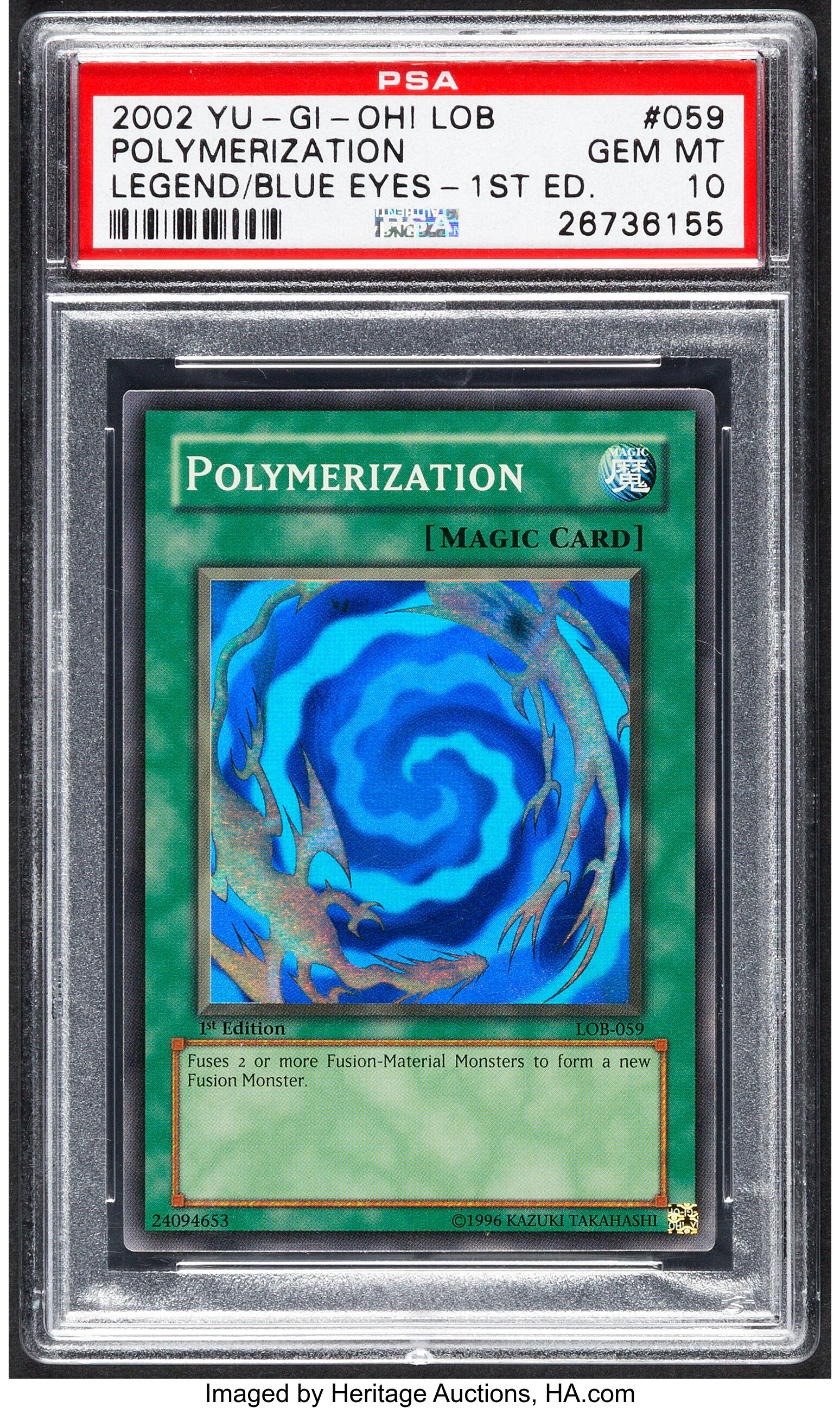Yu-Gi-Oh! Polymerization #059 First Edition Legend of Blue Eyes Set ...