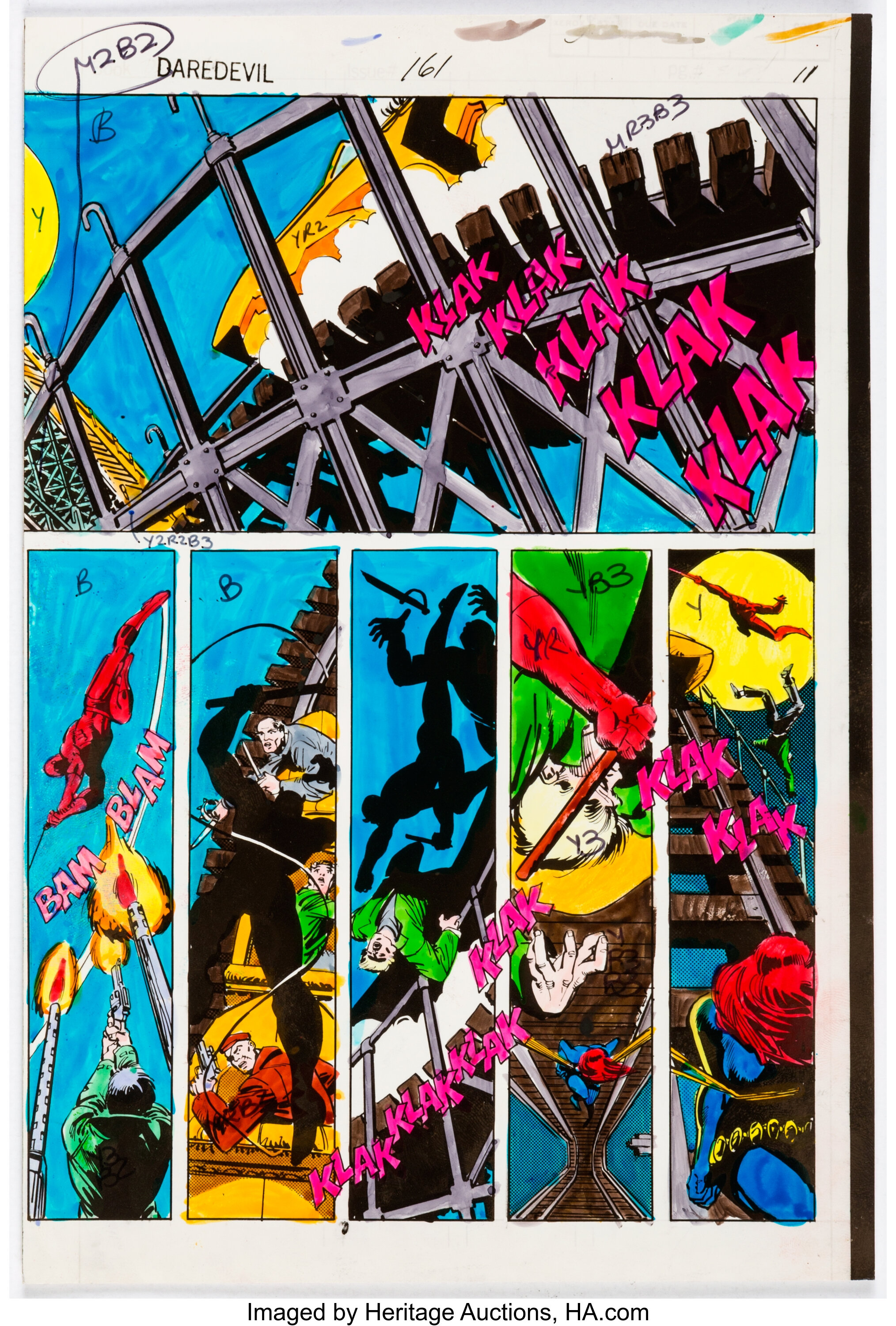 Glynis Oliver (as Wein) Daredevil #161 Story Page 7 Production | Lot ...