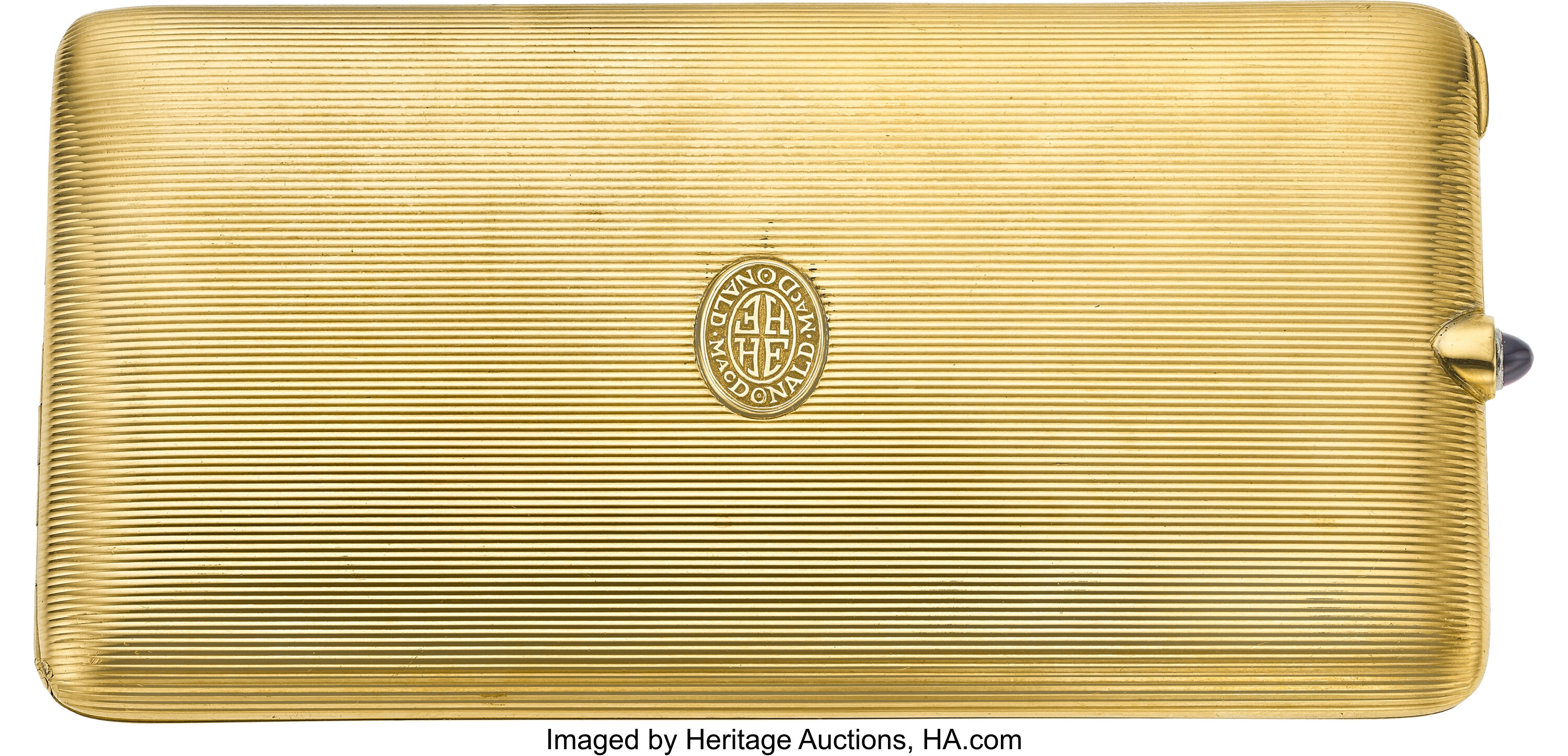 Black Onyx, Gold Cigarette Case. ... Estate Jewelry Boxes | Lot #55223 ...