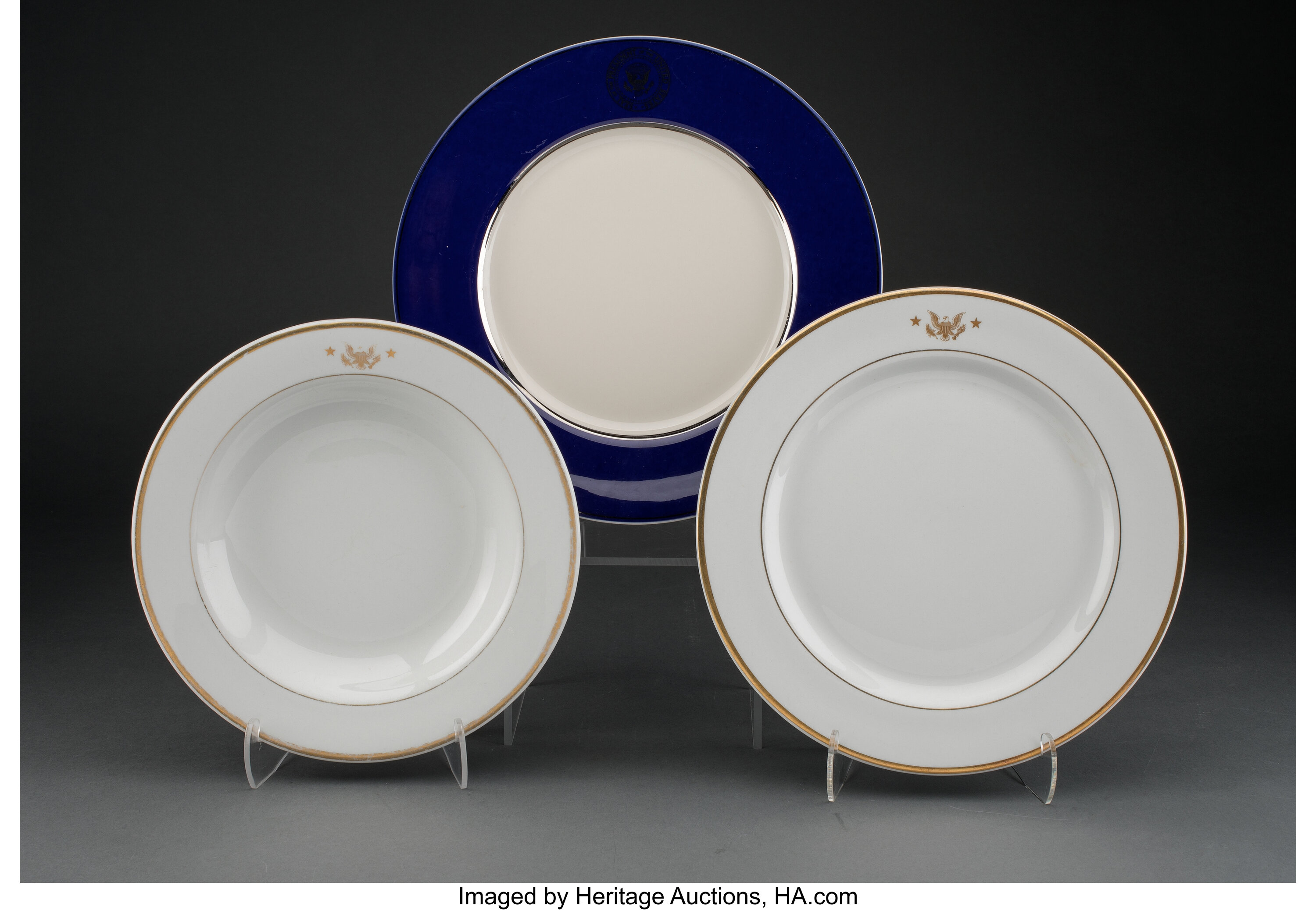 John F. Kennedy: Honey Fitz Presidential Yacht Plate, Bowl, and an ...