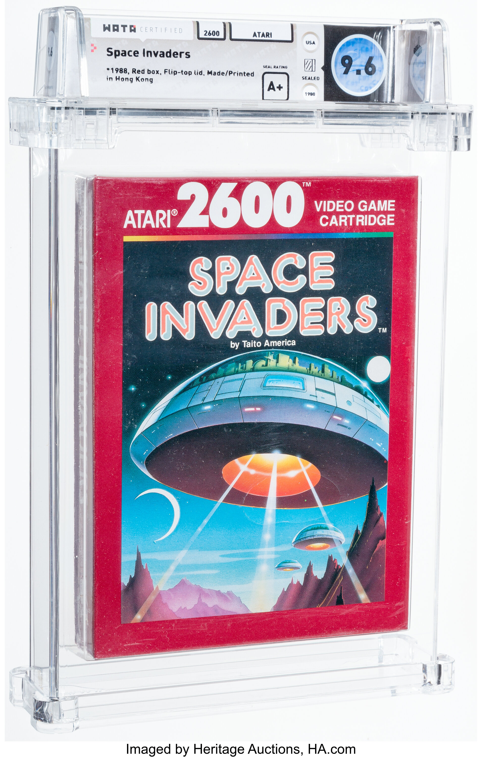 Space Invaders - Wata 9.6 A+ Sealed [1988 Red Box], 2600 Atari 1980 ...