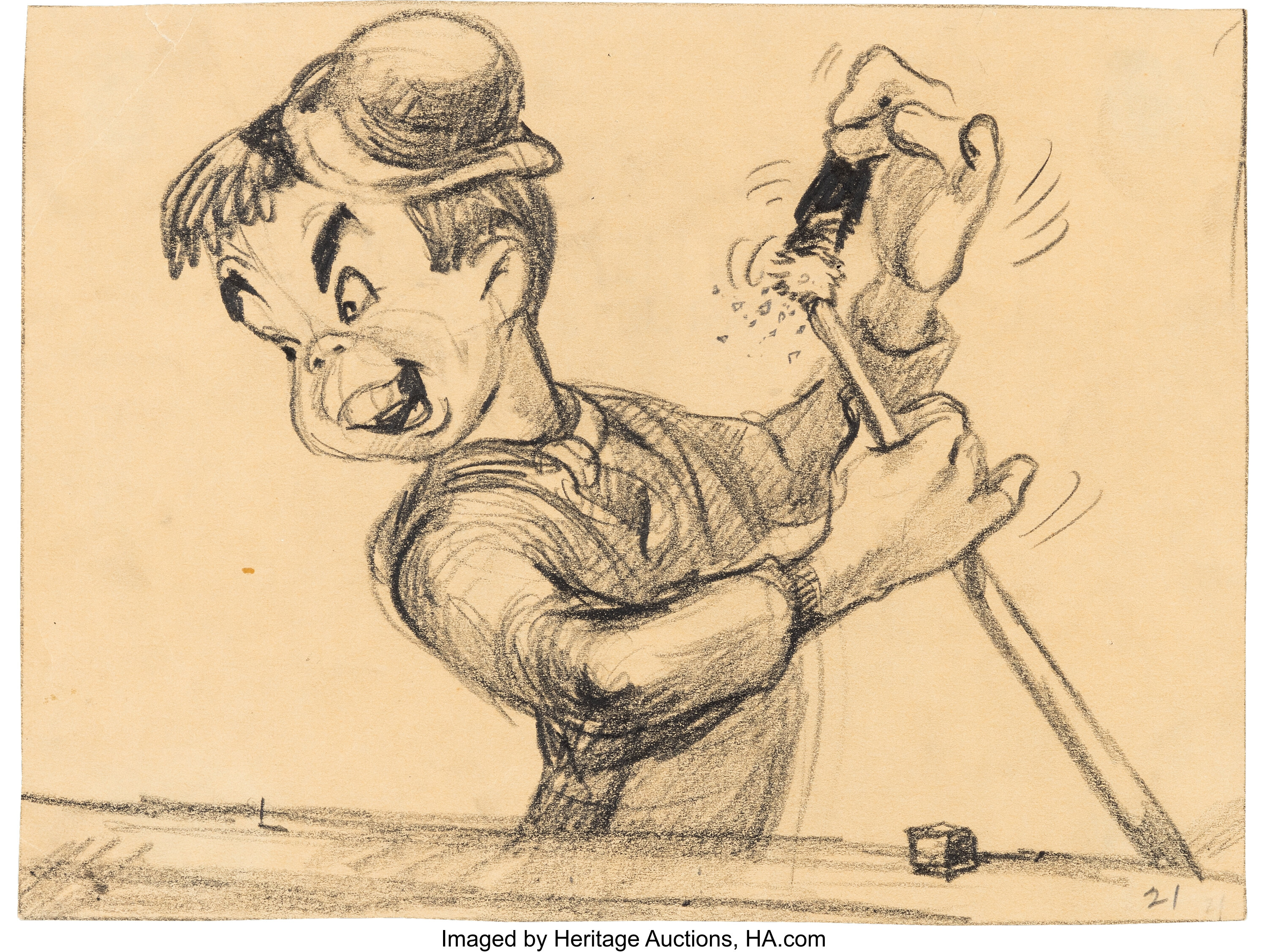 Pinocchio Lampwick Original Storyboard Art (Walt Disney, 1940 ...