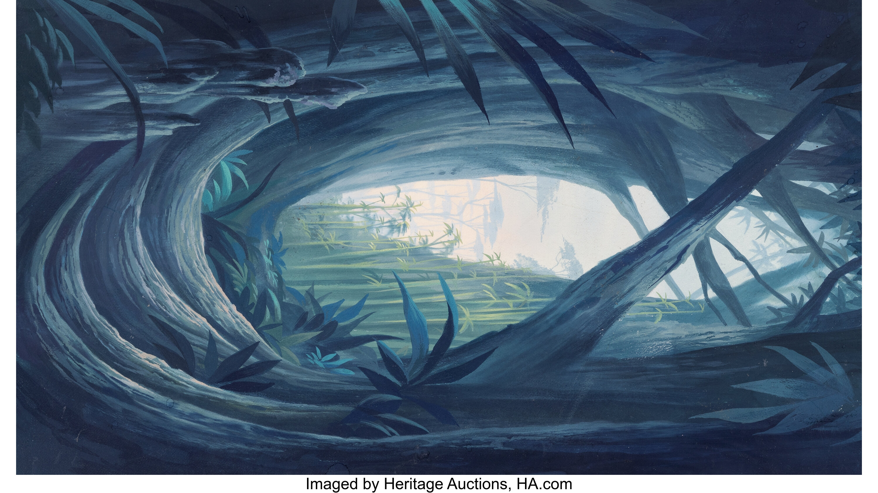 The Lion King Background Concept/Color Key Painting by Don Moore | Lot ...