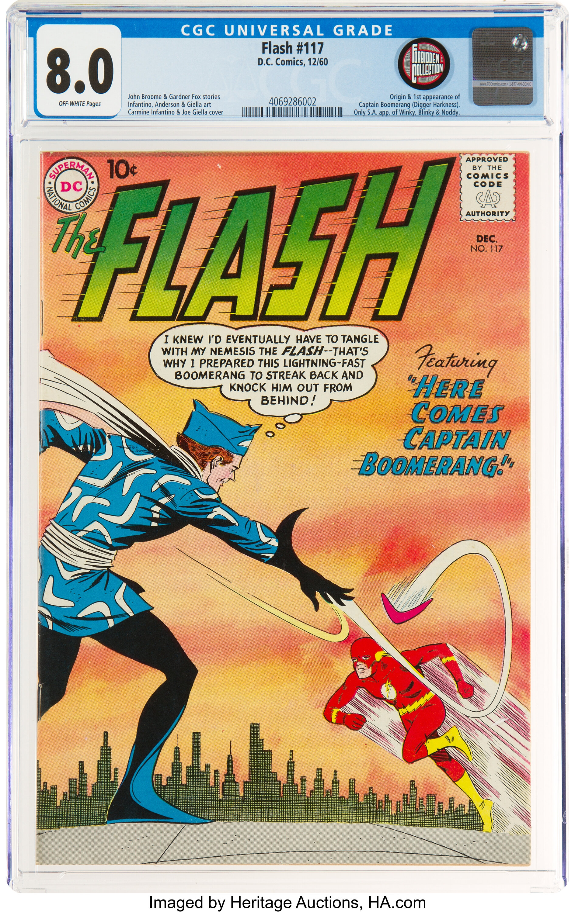 The Flash #117 (DC, 1960) CGC VF 8.0 Off-white pages.... Silver Age ...