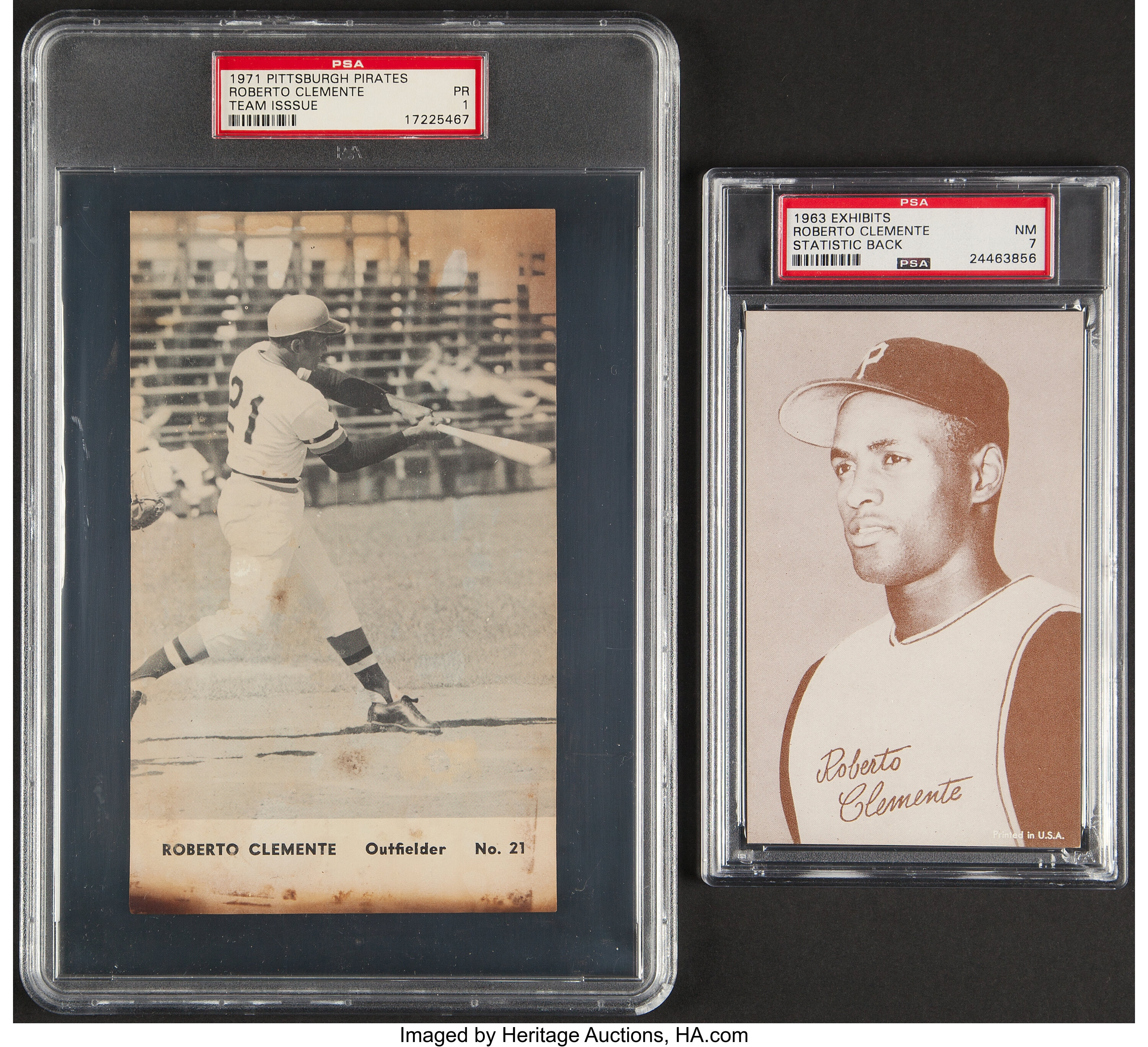 Roberto Clemente Exhibit Card & Picture Card.... Baseball | Lot #42342 ...