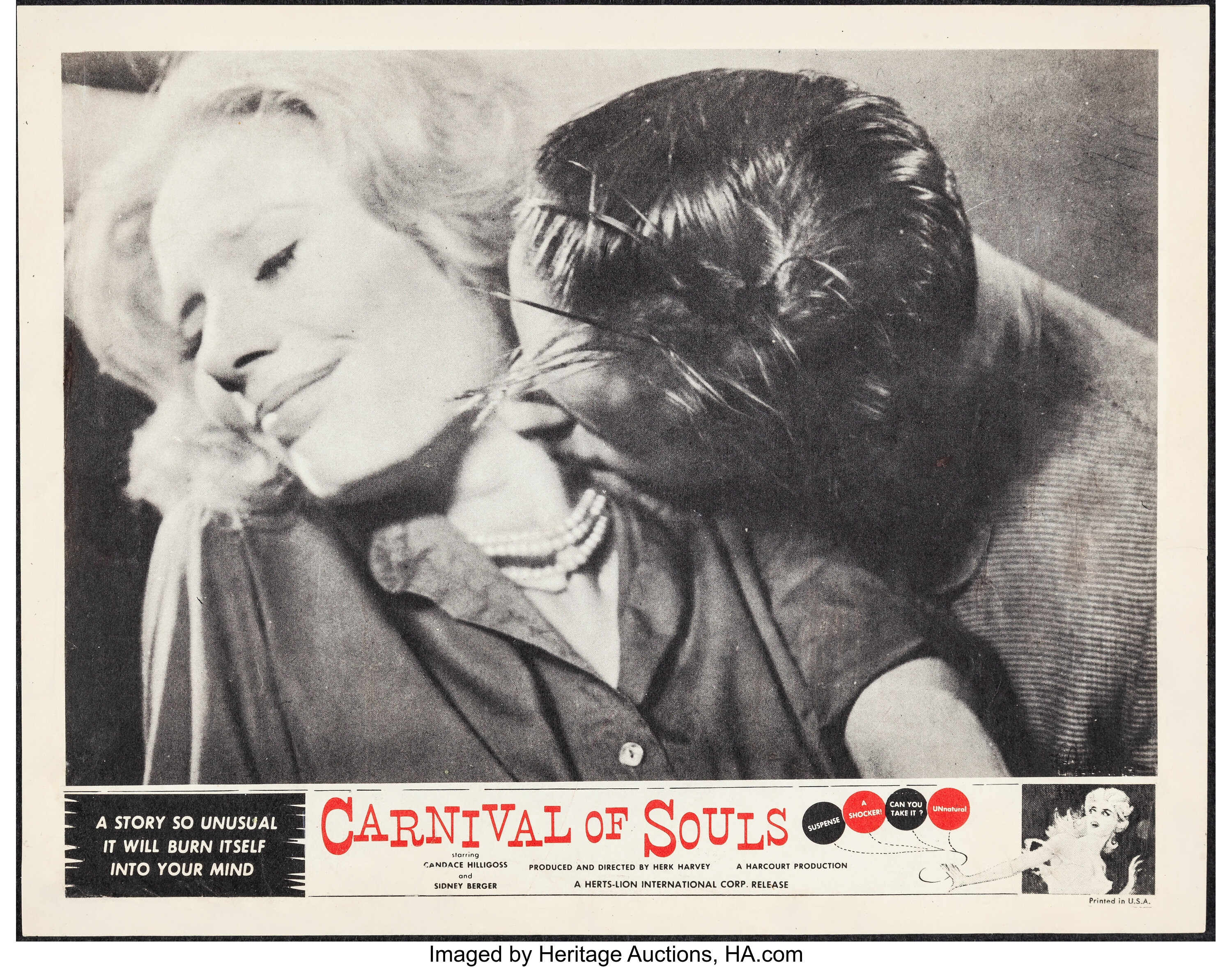 Carnival of Souls (Herts-Lion International, 1962). Fine/Very Fine ...