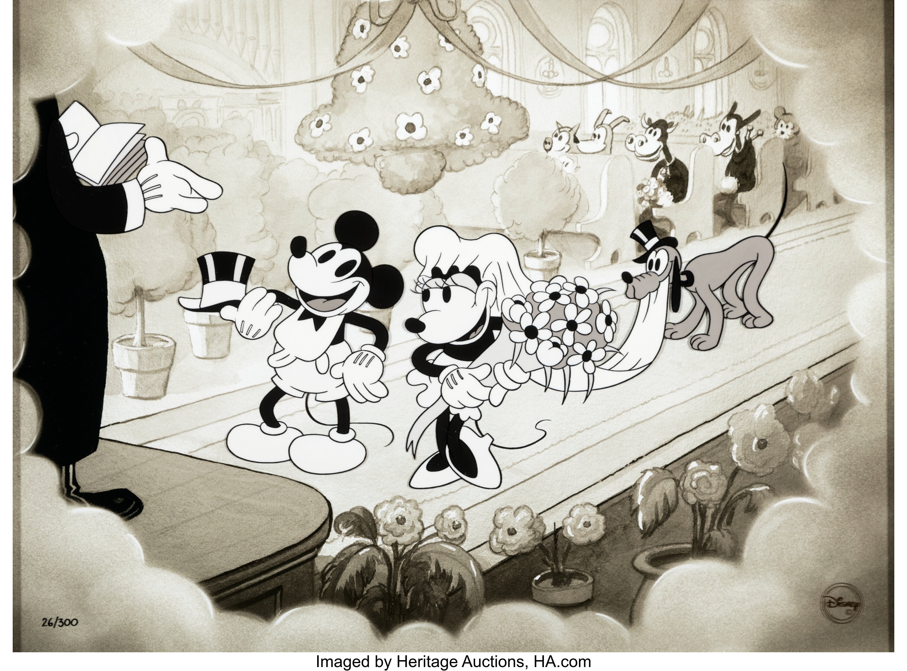 Mickey's Nightmare "I Do" Mickey Mouse and Minnie Mouse Limited | Lot ...