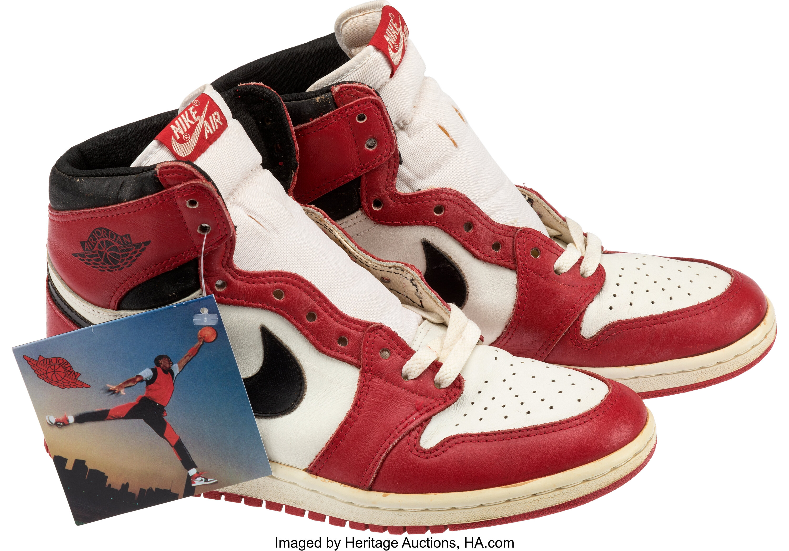 1985 Air Jordan 1 High Chicago ... Sneakers Sports | Lot #14085 ...