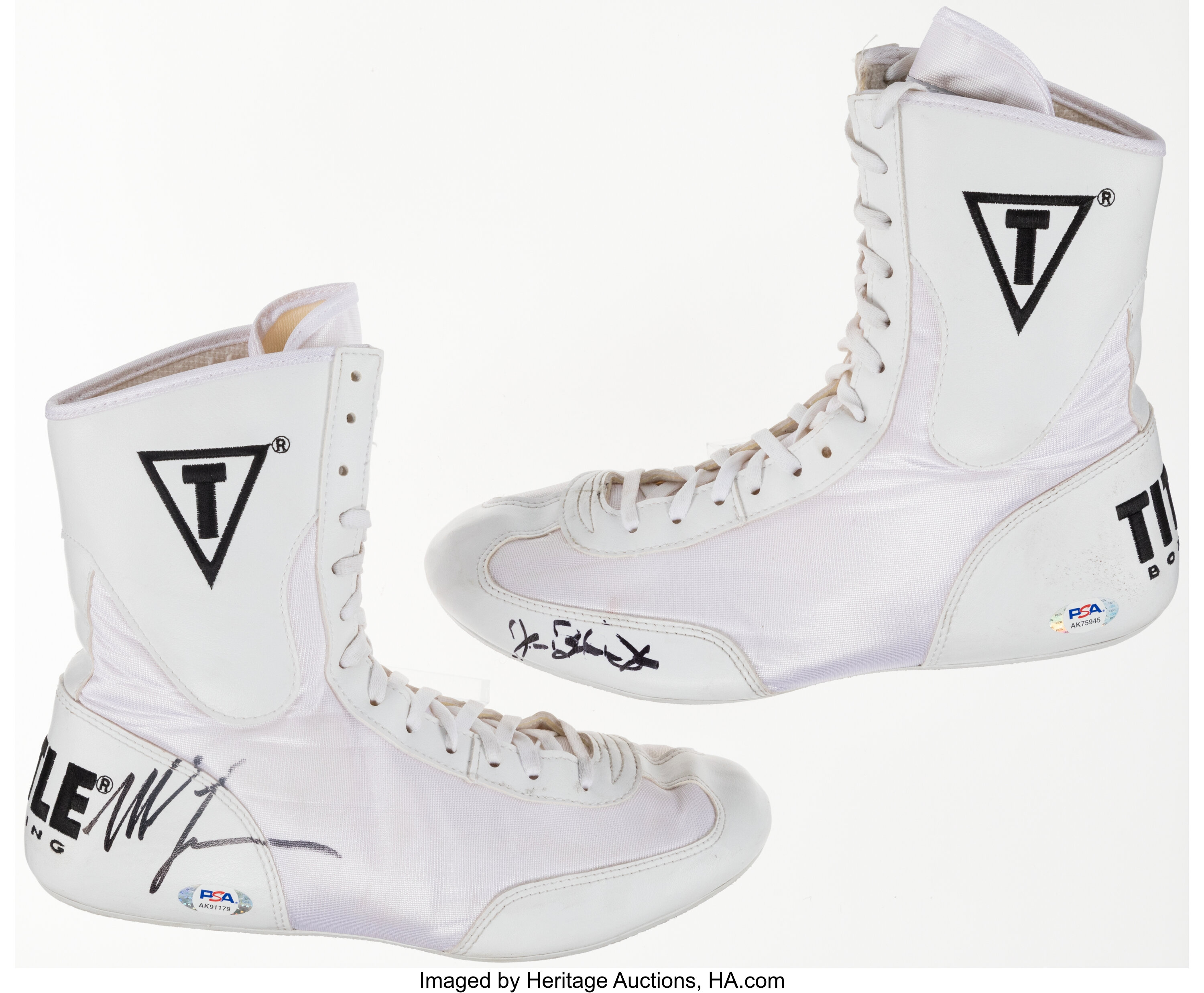 Mike Tyson & Buster Douglas Single Signed Shoes, PSA/DNA. ... | Lot ...