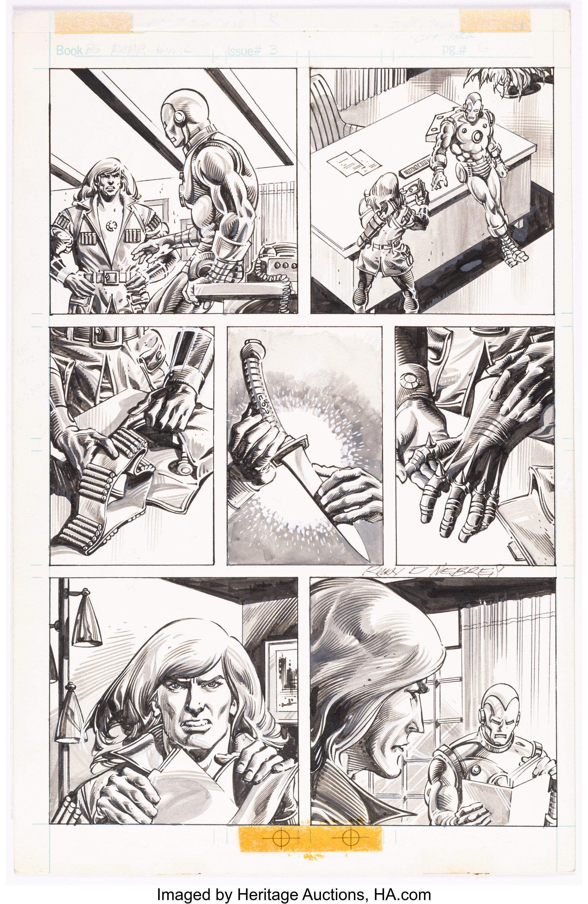 Sal Buscema and Rudy Nebres Rampaging Hulk #3 Story Page 6 | Lot #48026 ...