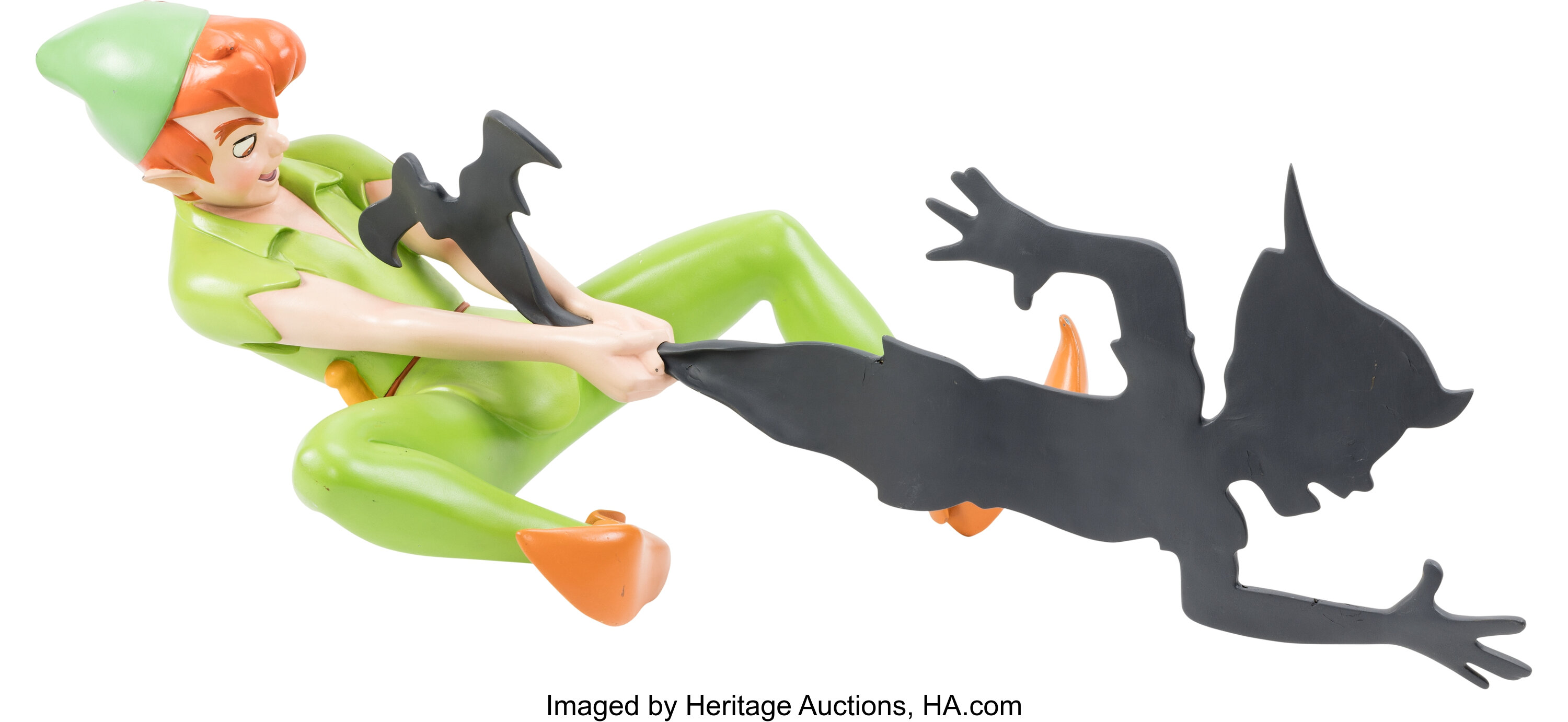 Peter Pan and Shadow Life-Size Disney Store Statue (Walt Disney, c ...