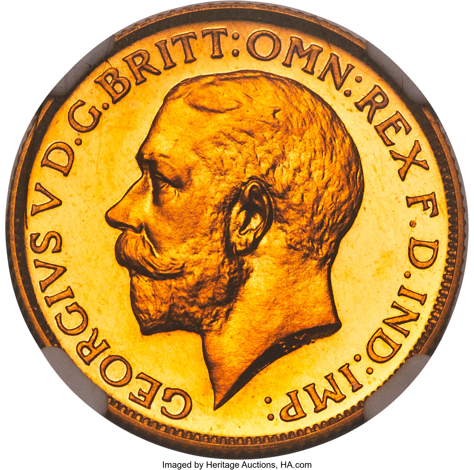 Great Britain: George V gold Proof Sovereign 1911 PR67 Cameo | Lot ...