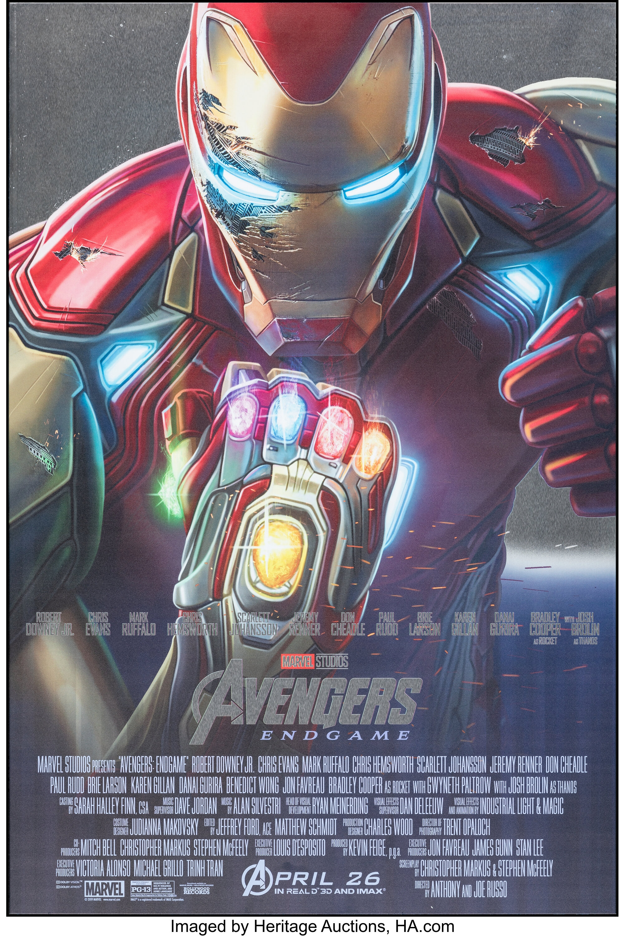 Avengers: Endgame & Infinity War 32/115 by Pablo Olivera | Lot #9036 ...