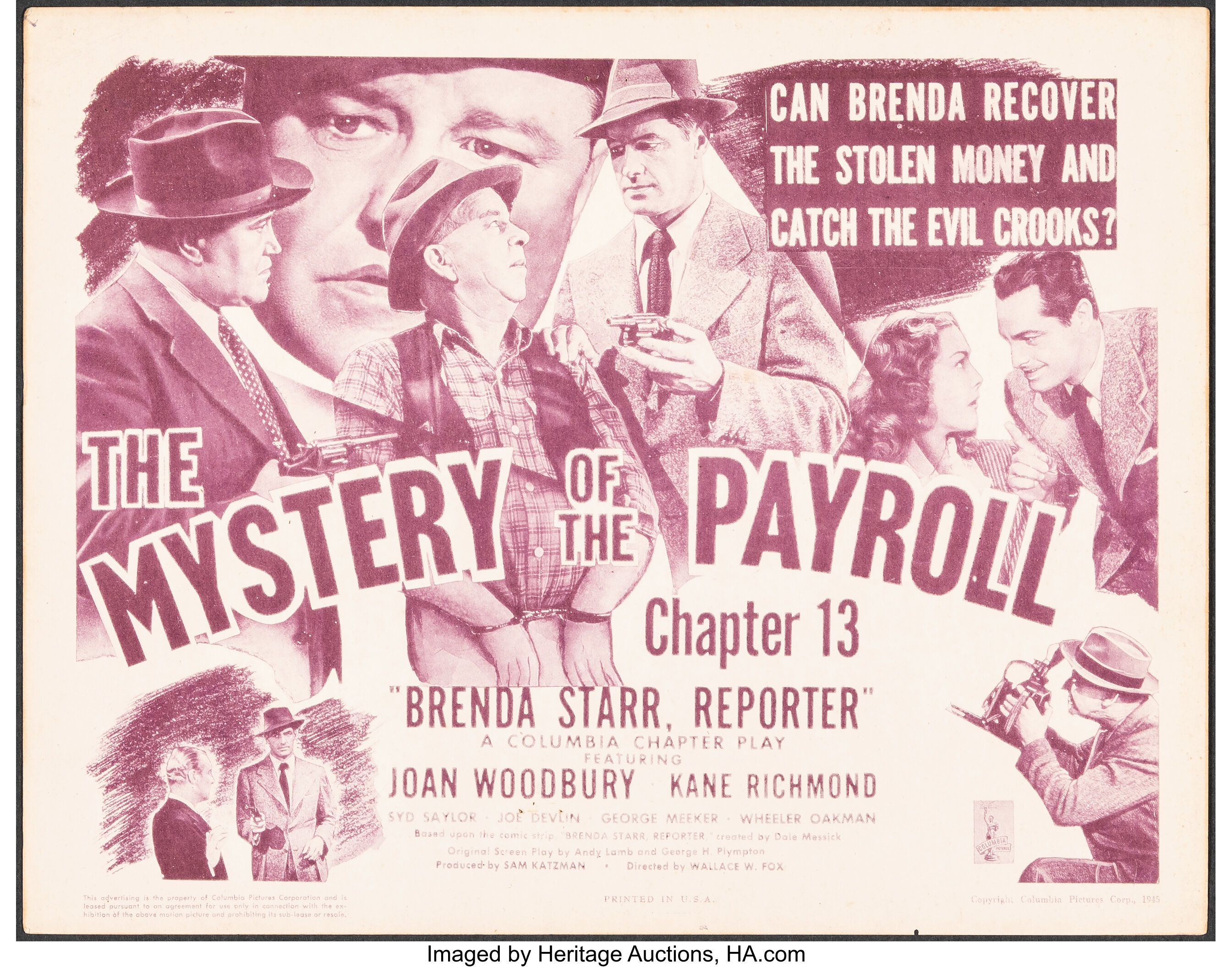 Brenda Starr, Reporter (Columbia, 1945). Fine/Very Fine. Title | Lot ...