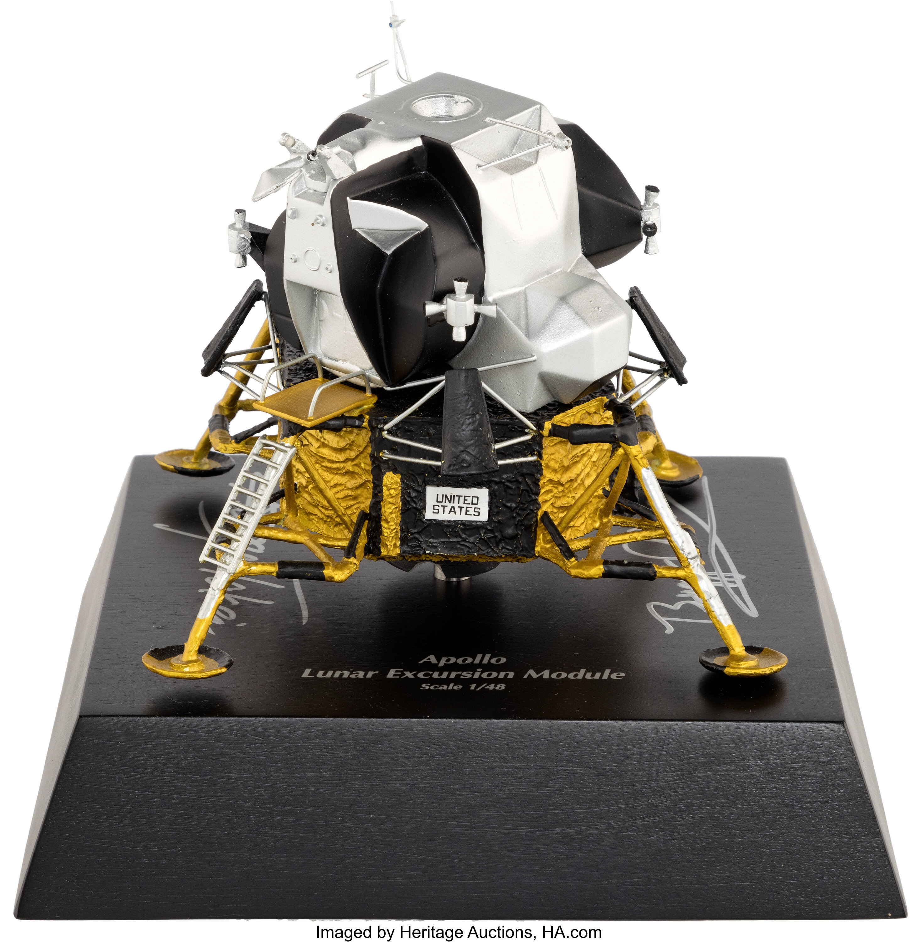Buzz Aldrin and George Takei Signed Lunar Excursion Module Model, | Lot ...