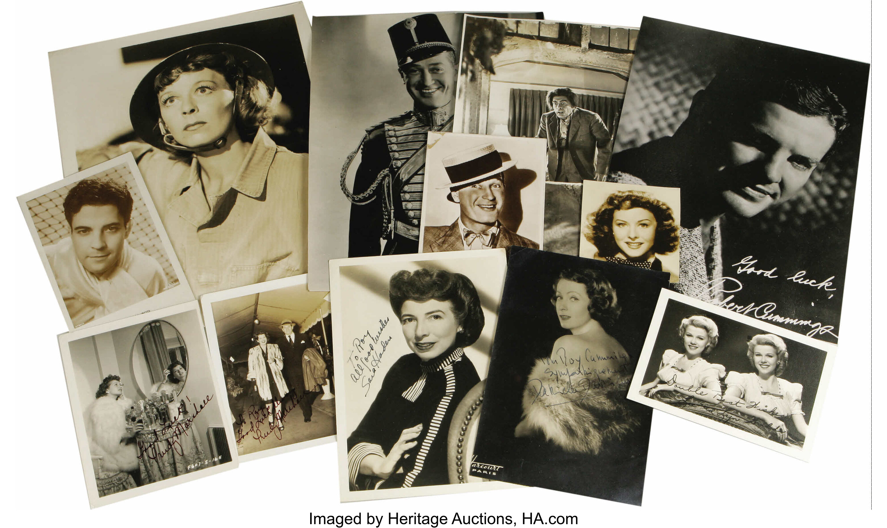 Assorted Celebrity Postcards and Signed Photos. Included are | Lot ...