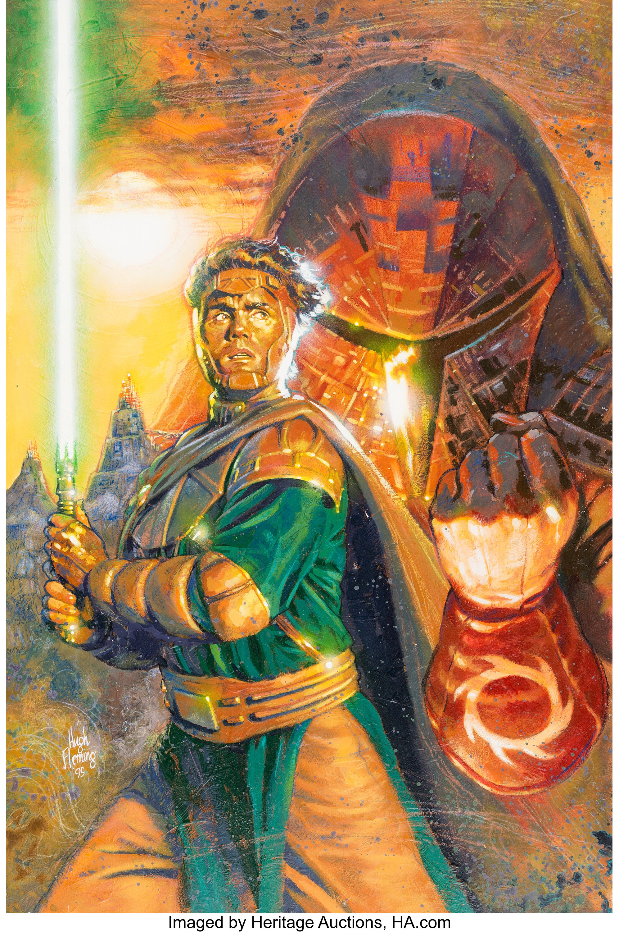 Hugh Fleming Star Wars: Tales of the Jedi - The Sith War #1 Cover | Lot ...