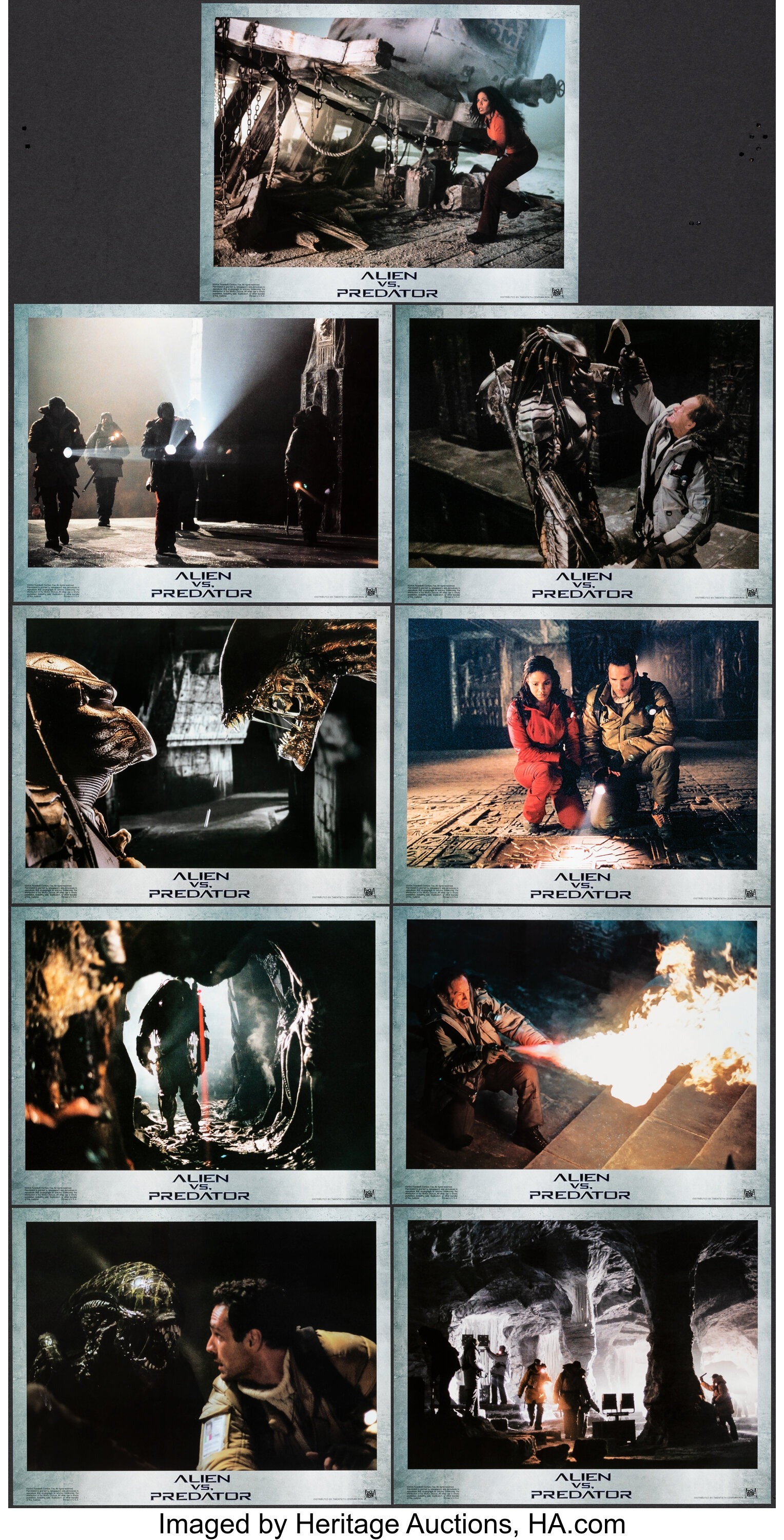 Alien vs. Predator (20th Century Fox, 2004). Very Fine+. Lobby | Lot ...