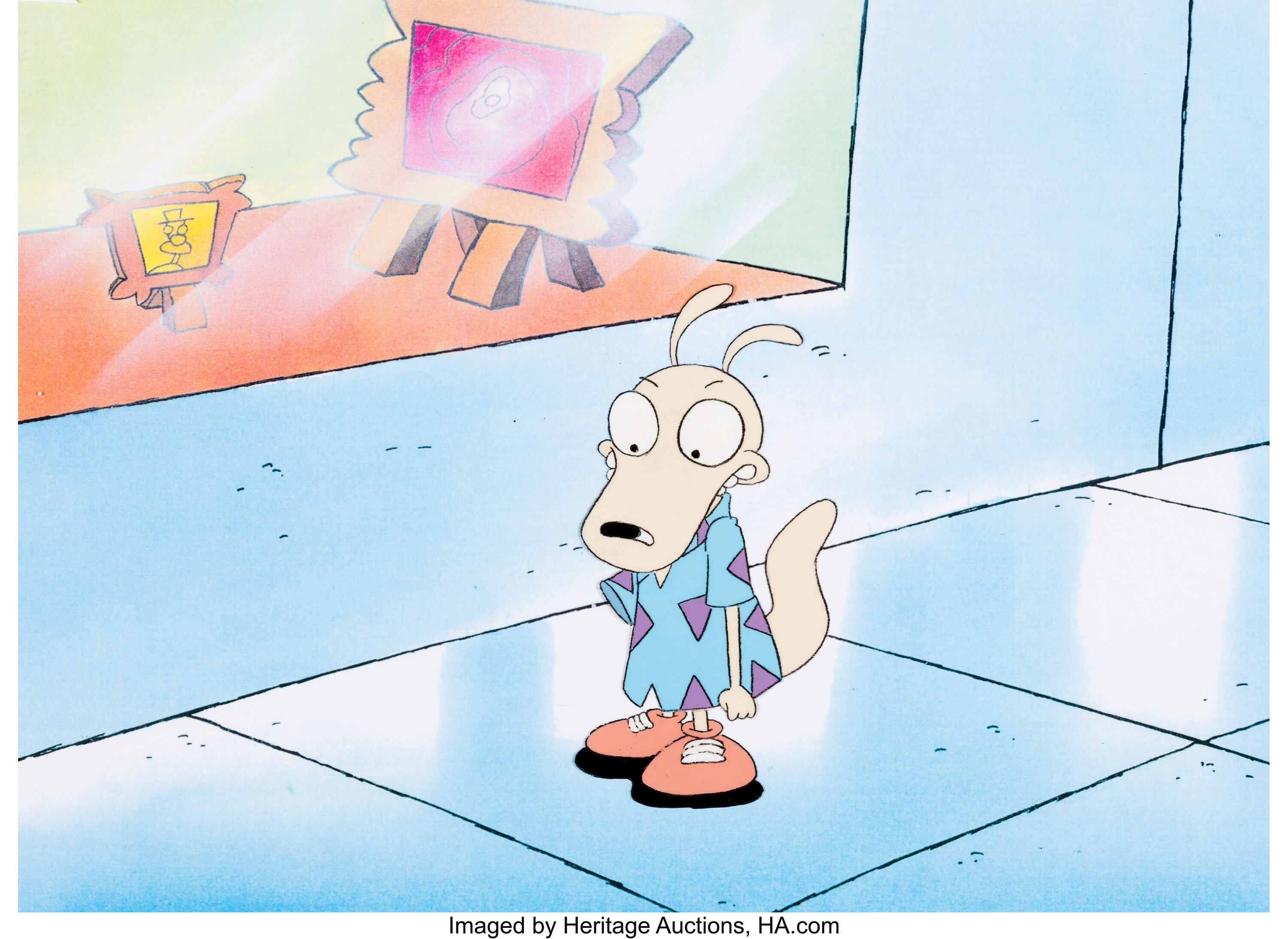 Rocko's Modern Life "Who Gives a Buck" Rocko Production Cel | Lot ...