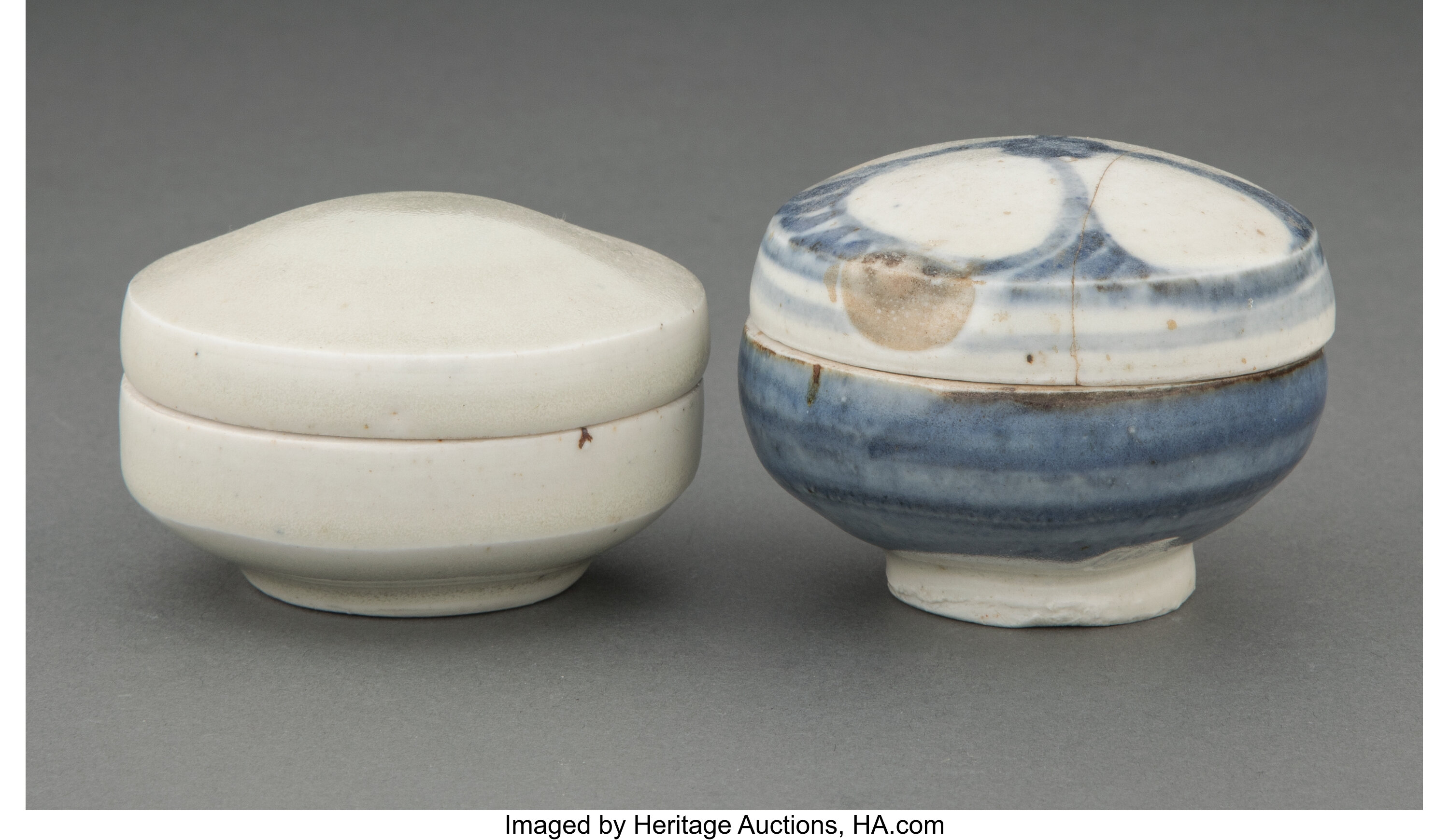 Bernard Leach (British, 1887-1979). Pair of Covered Boxes. Glazed | Lot ...