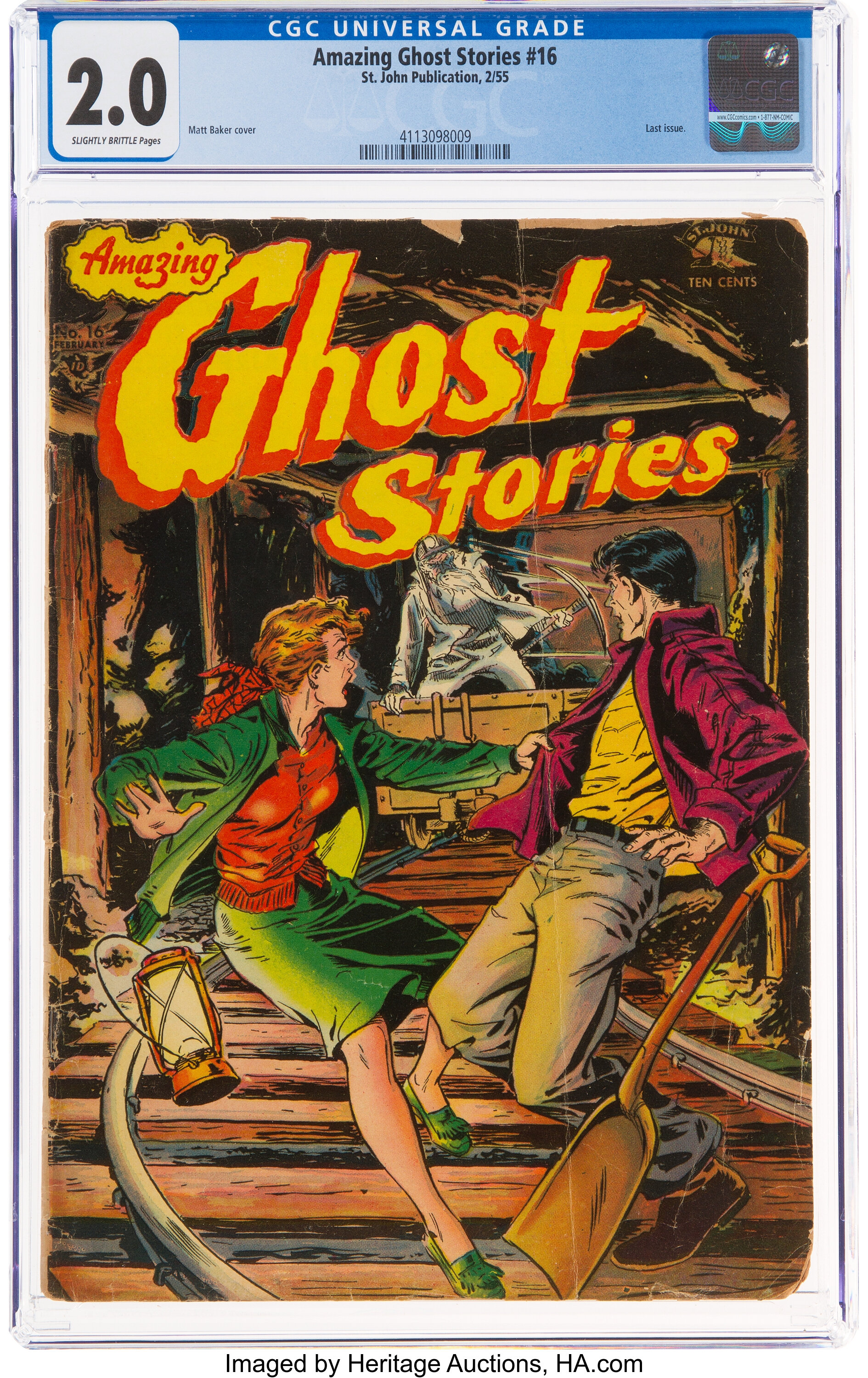 Amazing Ghost Stories #16 (St. John, 1955) CGC GD 2.0 Slightly | Lot ...