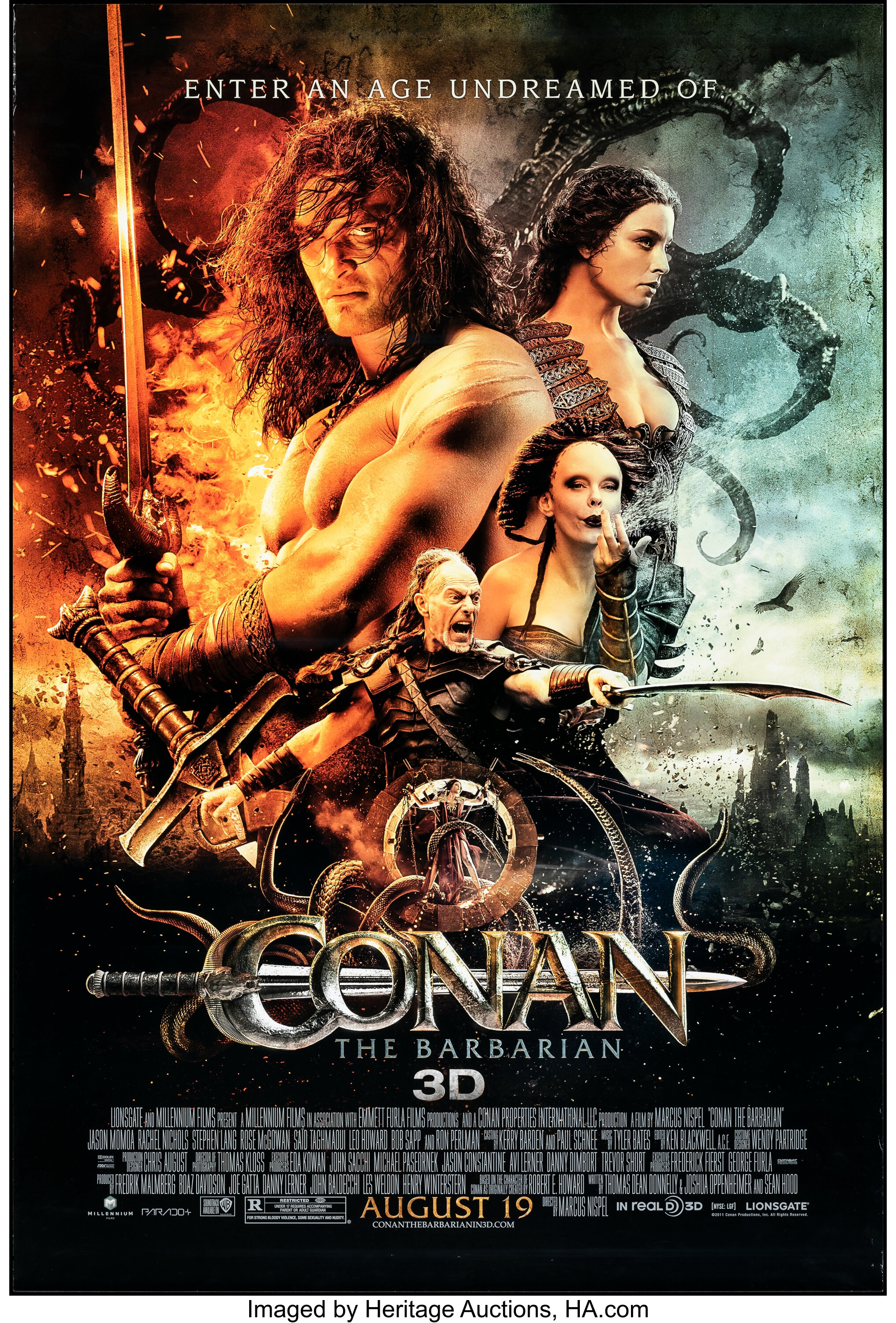 Conan the Barbarian (Lions Gate, 2011). Rolled, Very Fine. One | Lot ...