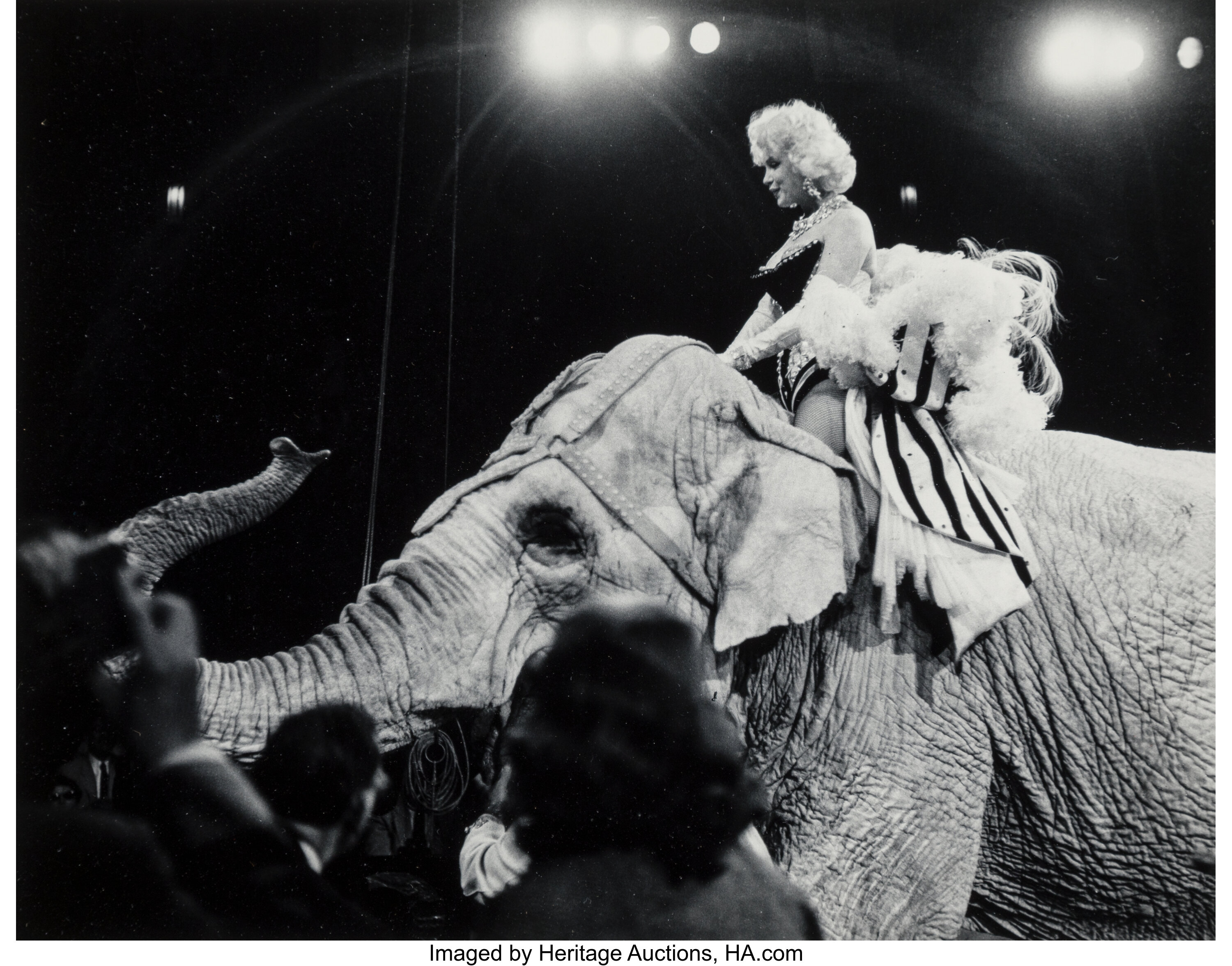 Erika Stone (German, b. 1924). Marilyn Monroe at Barnum & Bailey | Lot ...