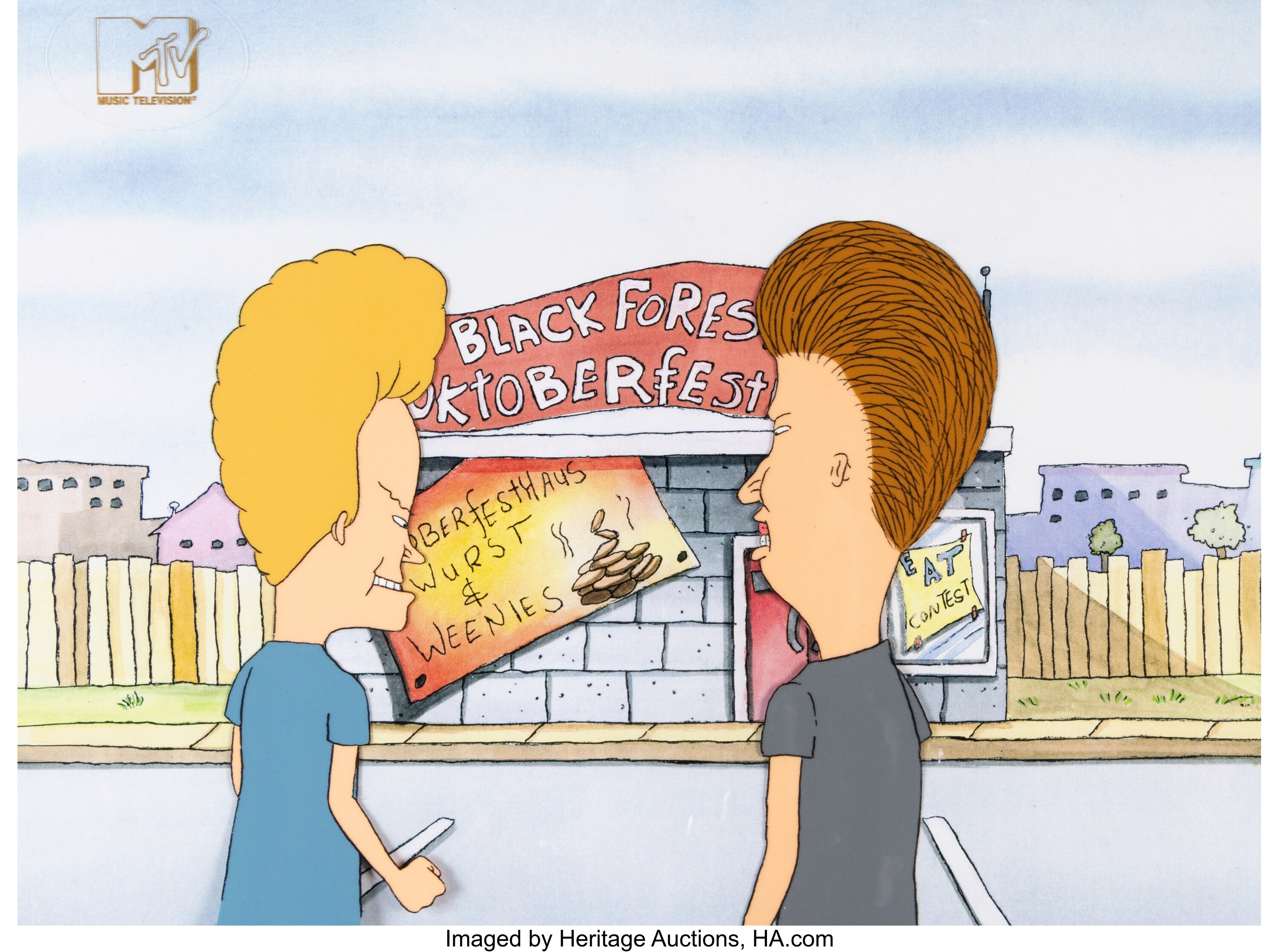 Beavis and Butt-Head "Eating Contest" Beavis and Butt-Head | Lot #84253 ...