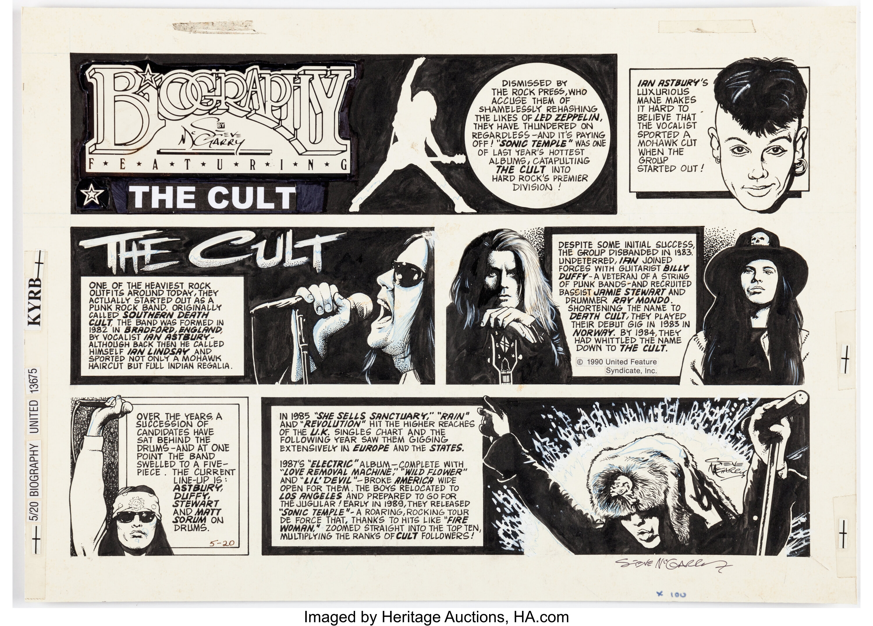 Steve McGarry Biography Sunday Comic Strip Autographed Original Art ...