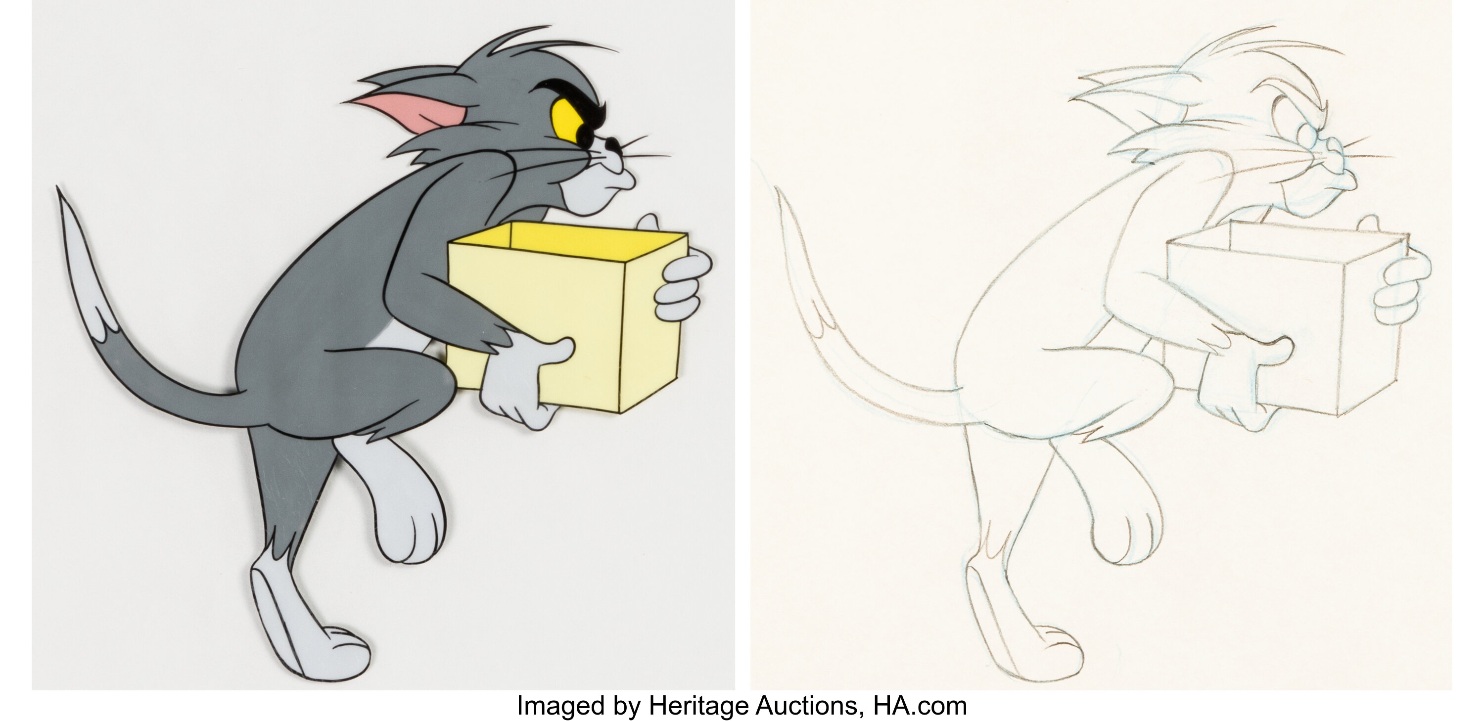 The Brothers Carry-Mouse-Off Tom and Jerry - Tom Production Cel and ...