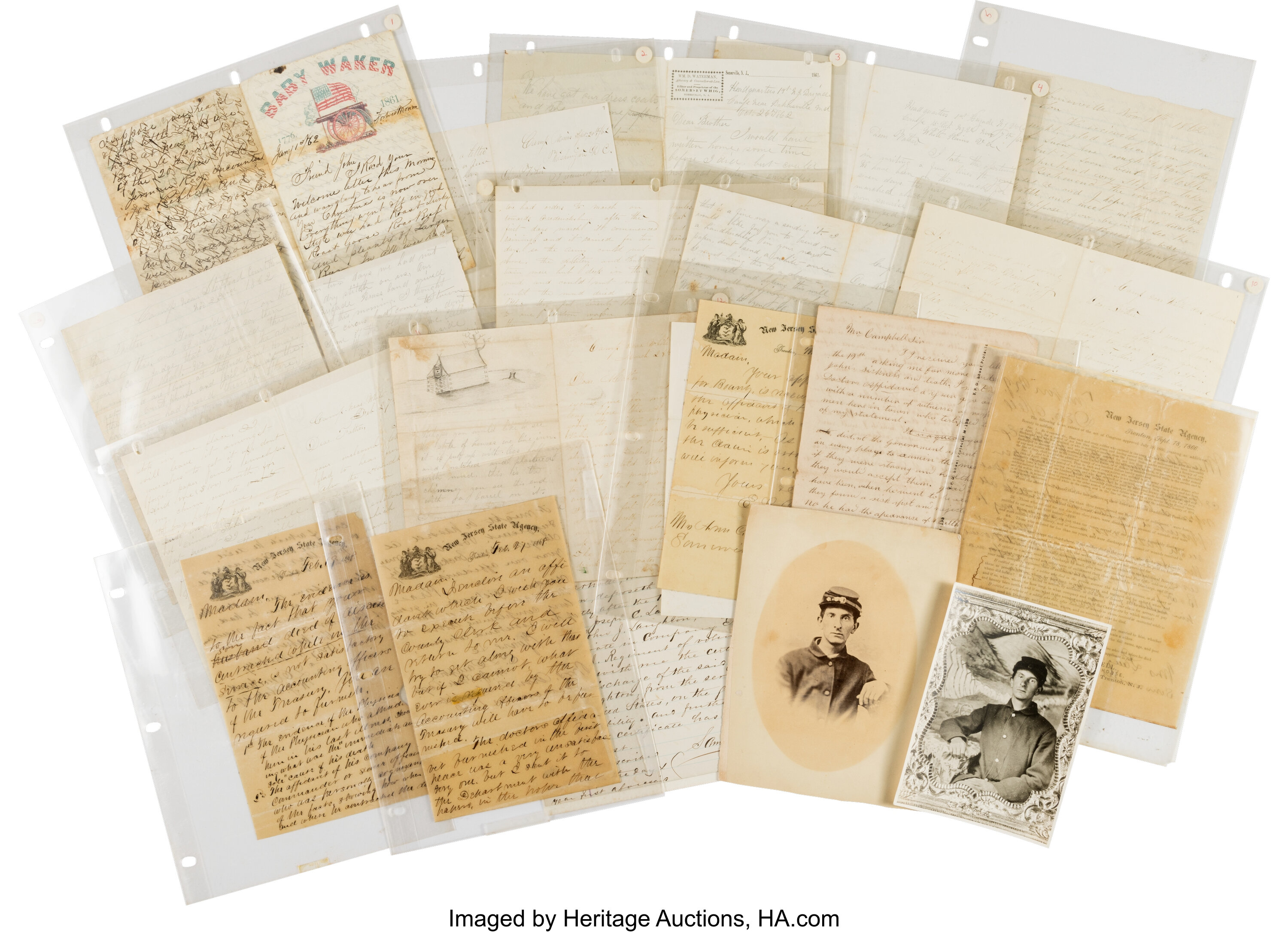Civil War Archive of John J. Laughton, 15th New Jersey Infantry | Lot ...