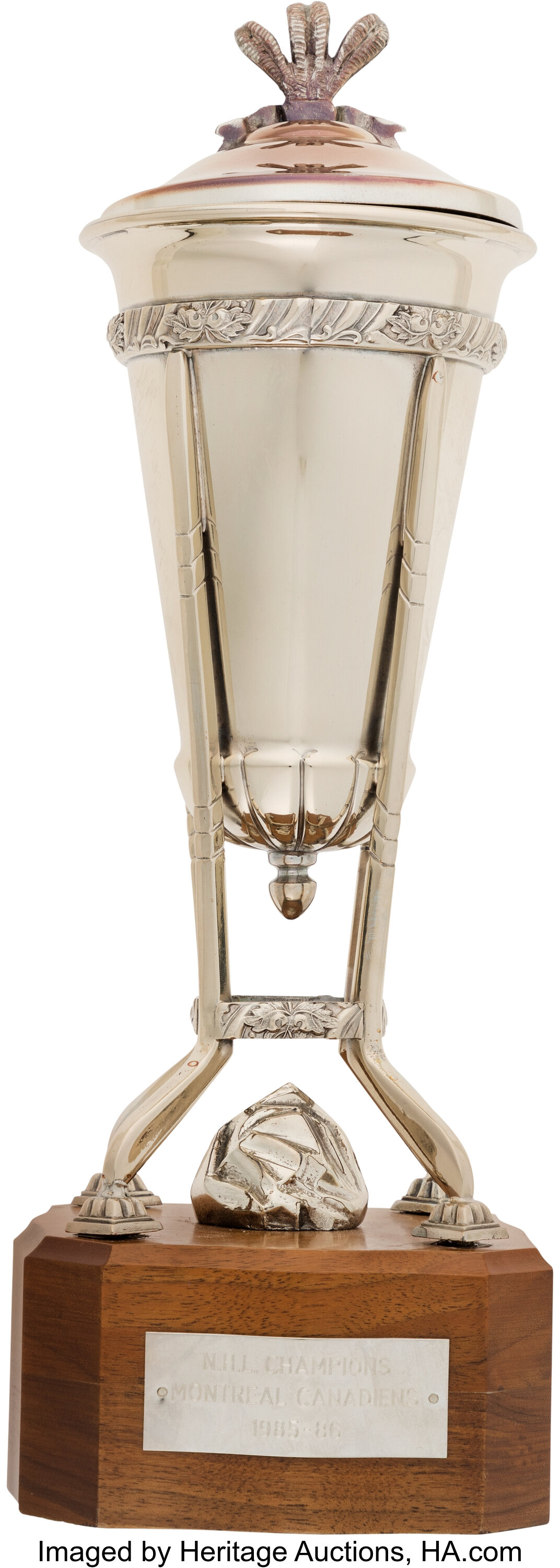 1985-86 Mini Prince of Wales Trophy Presented to Montreal Canadiens ...