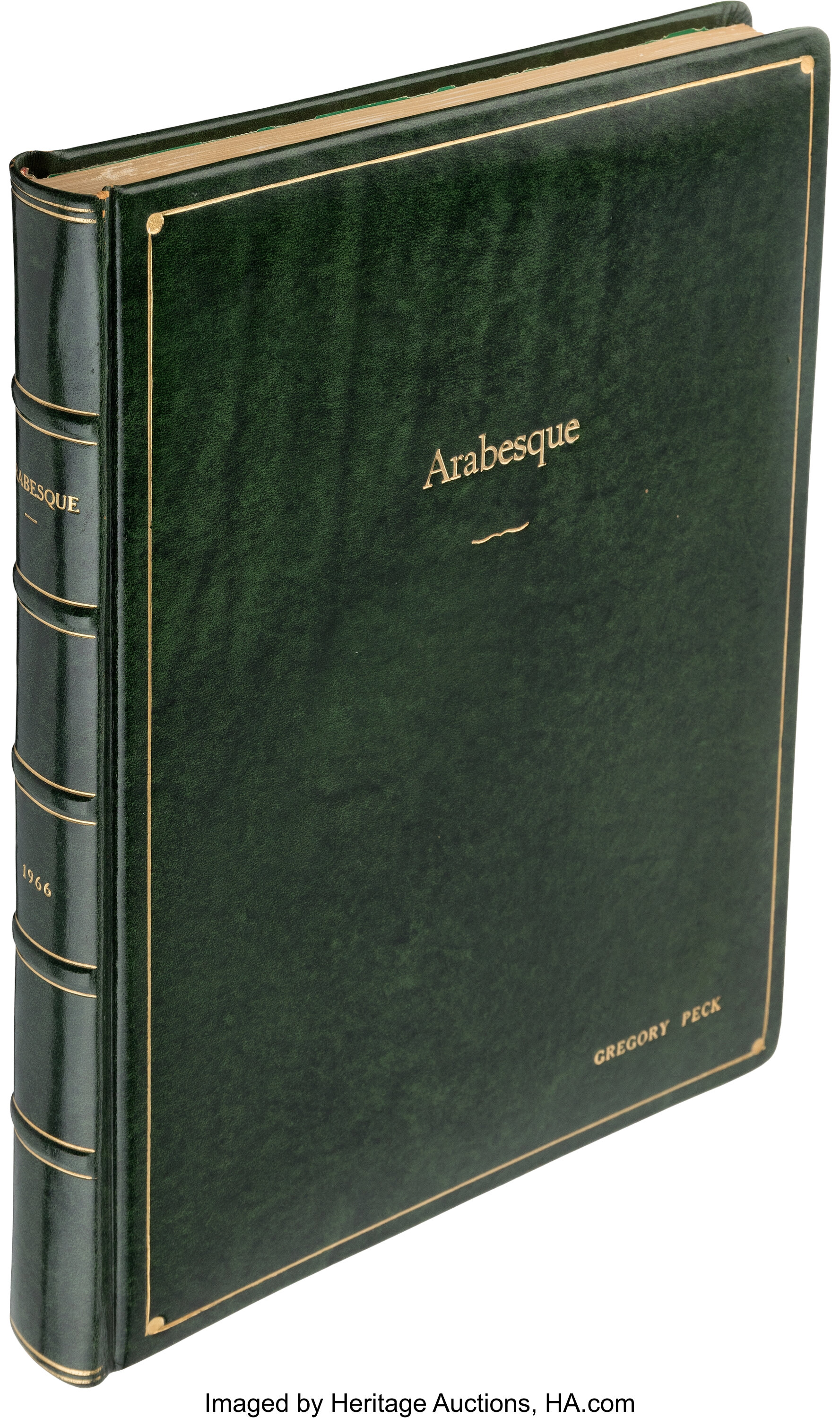 Personal book-bound script for Arabesque (Universal, 1966). ... | Lot ...
