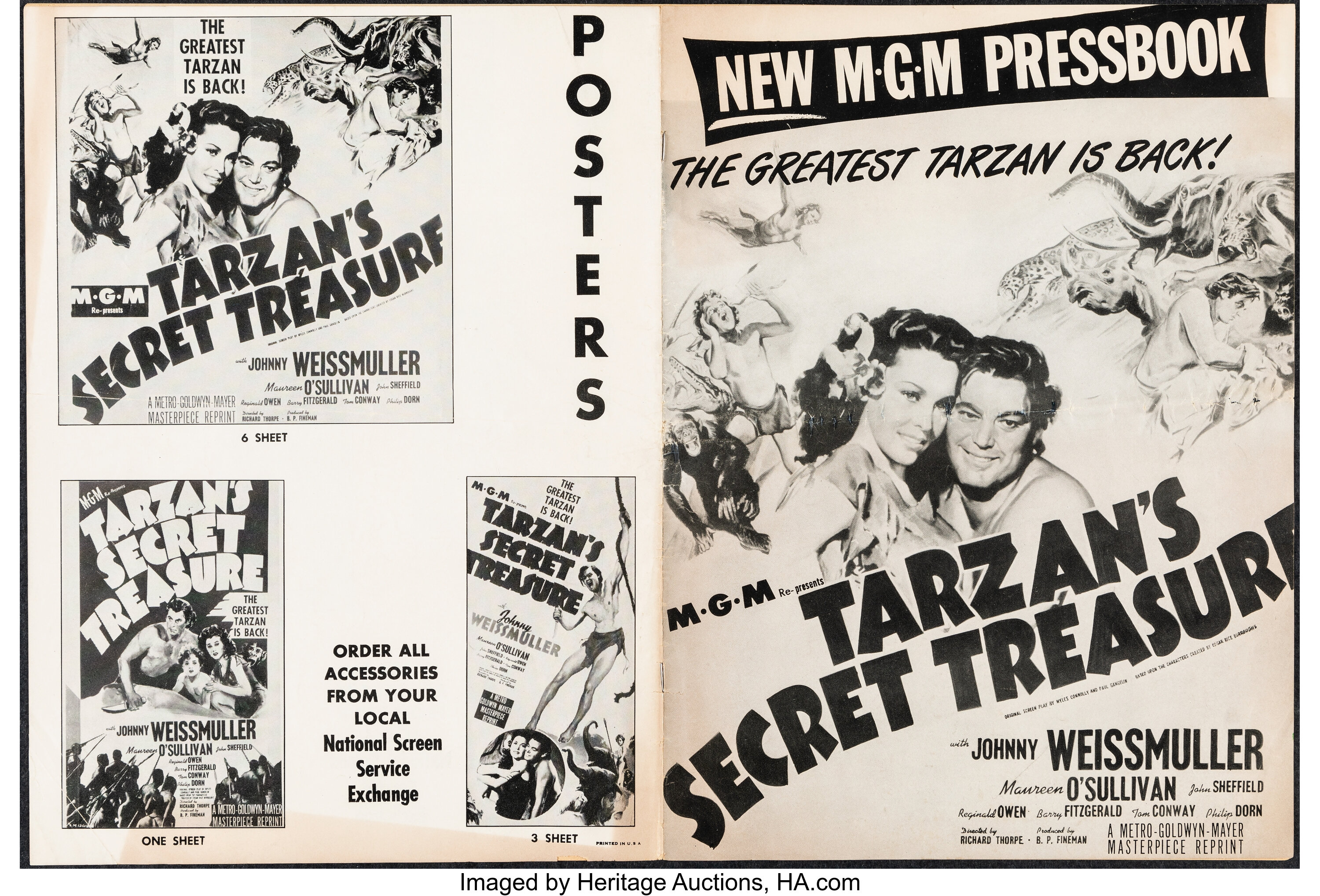 Tarzan's Secret Treasure & Other Lot (MGM, R-1940s). Very Fine-. | Lot ...