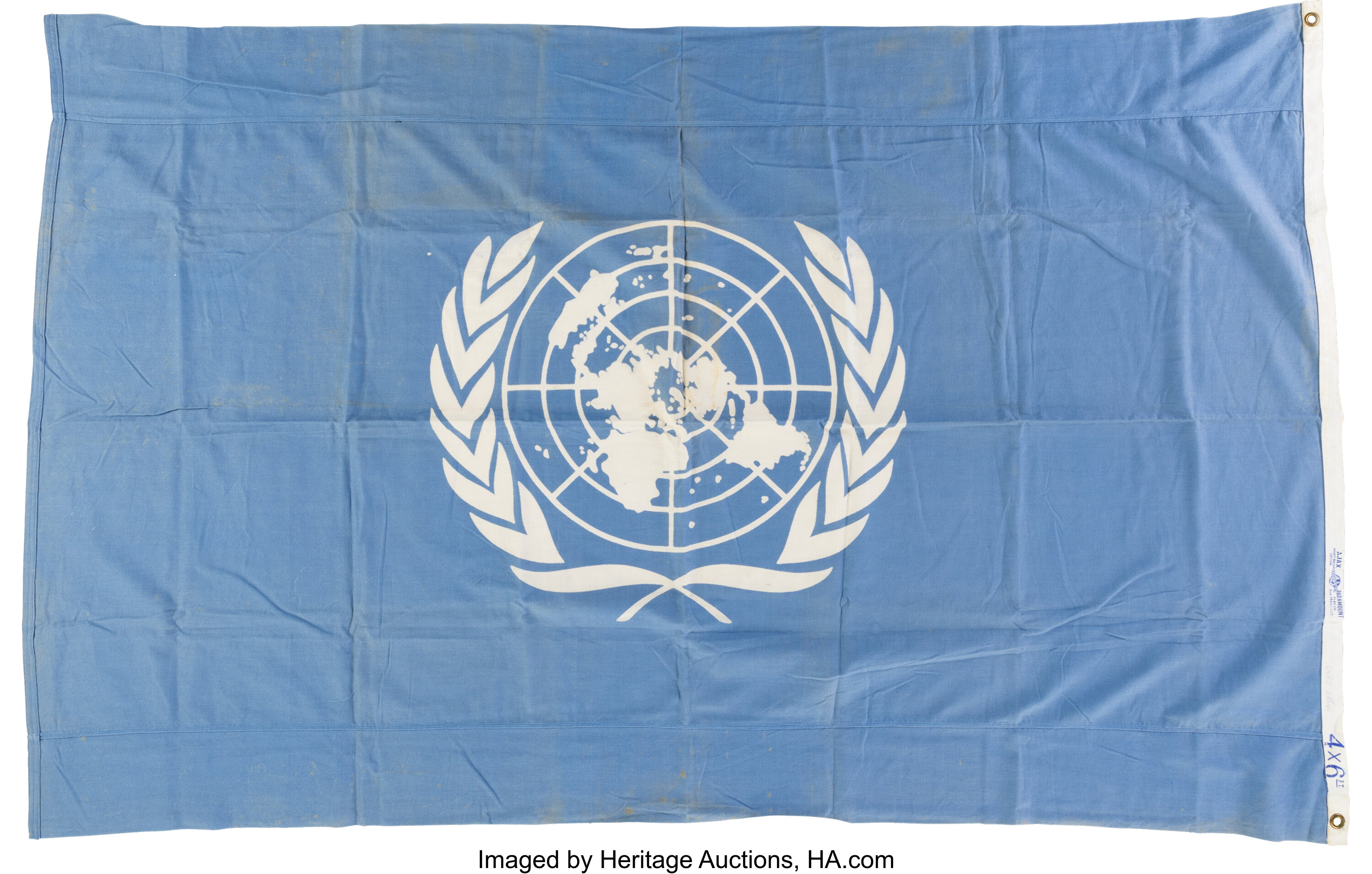 United Nations: Early Flag of the Nascent Organization,c. 1946 ...
