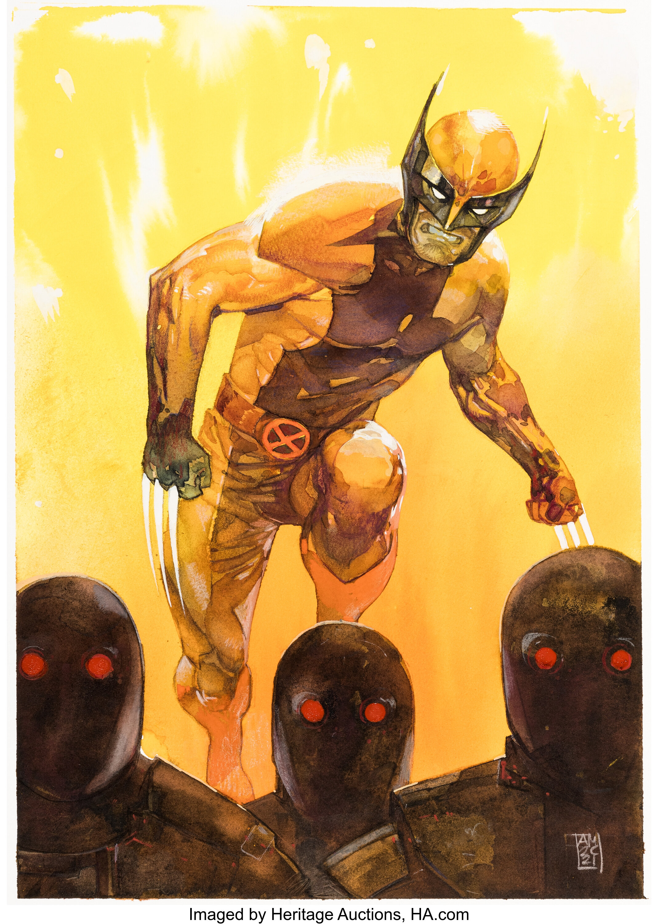 Alex Maleev Wolverine #18 Variant Cover Original Art (Marvel, | Lot ...