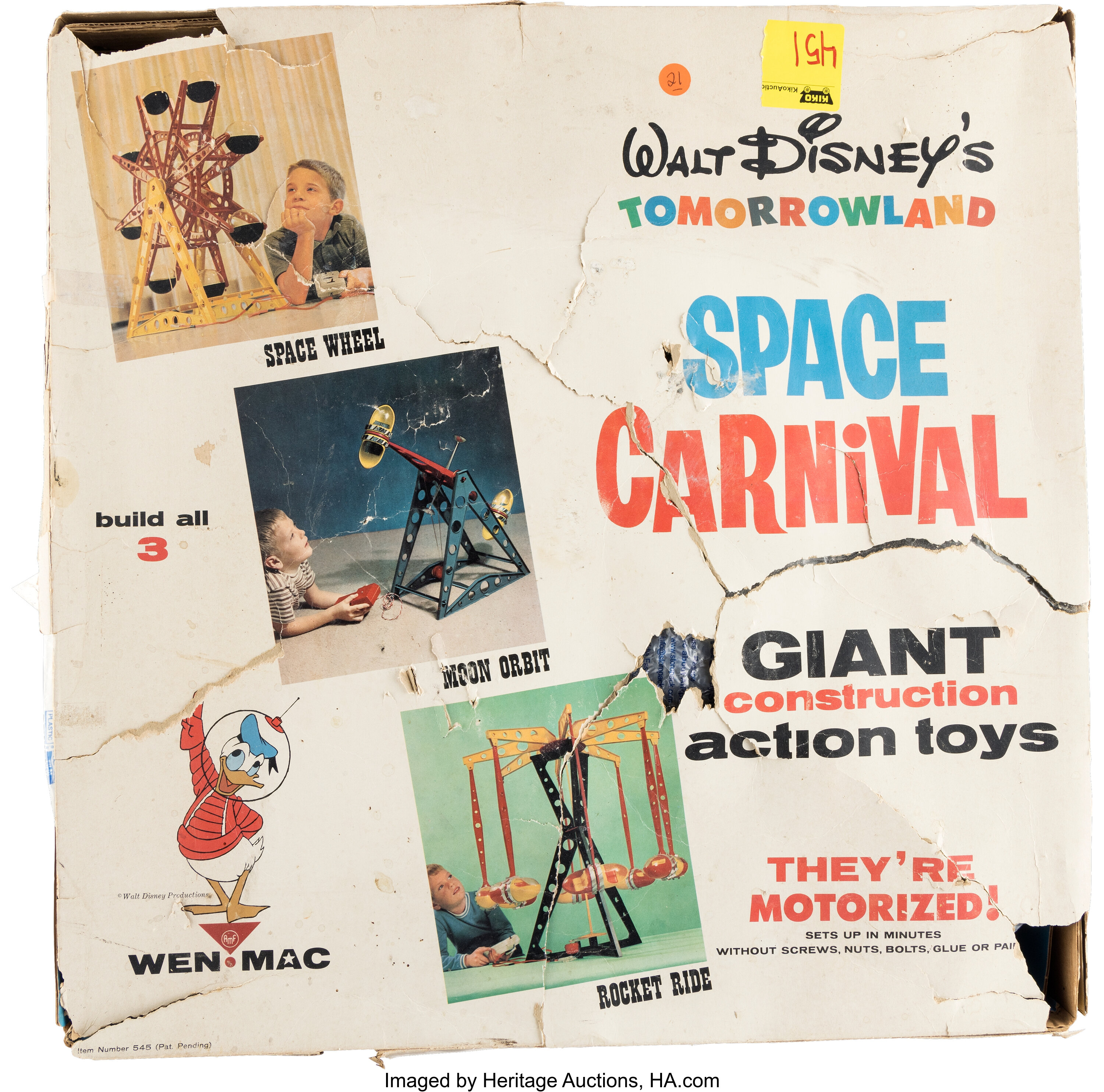 Walt Disney's Tomorrowland Space Carnival Giant Construction Toy | Lot ...