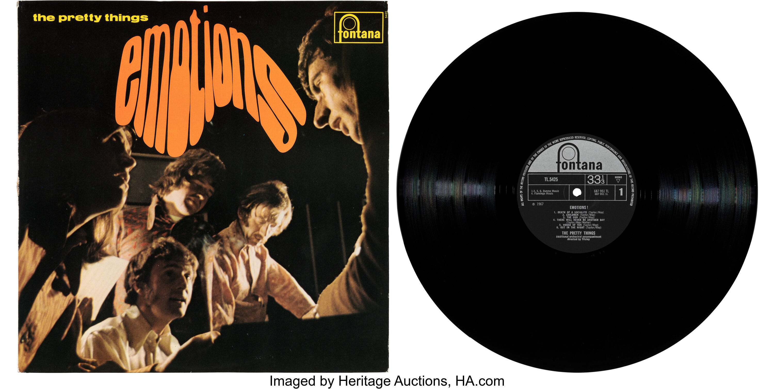 The Pretty Things Emotions! Vinyl LP (Fontana, TL5425).... Music | Lot ...