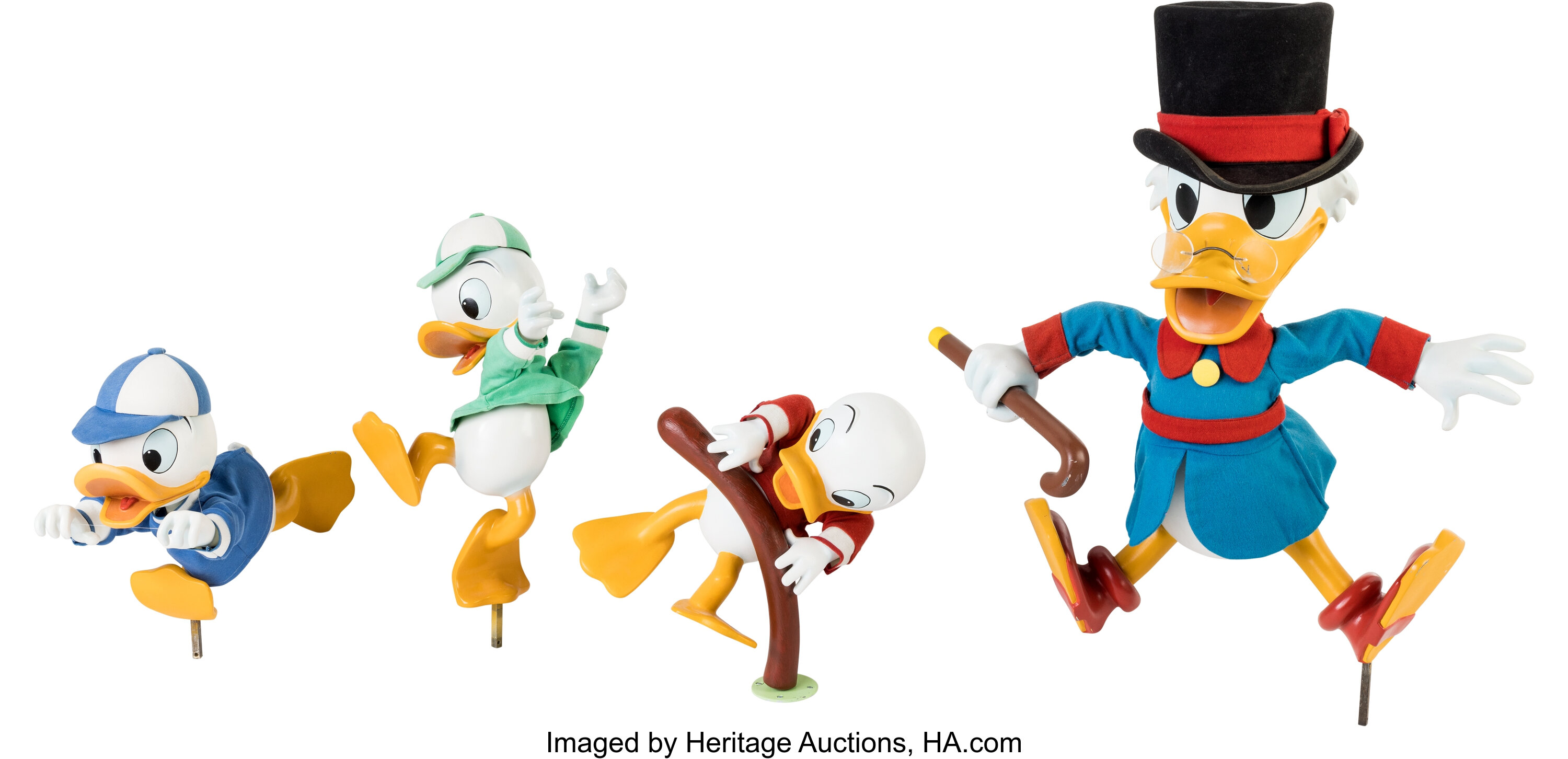 The Disney Store - Scrooge McDuck, Huey, Dewey, and Louie Character ...