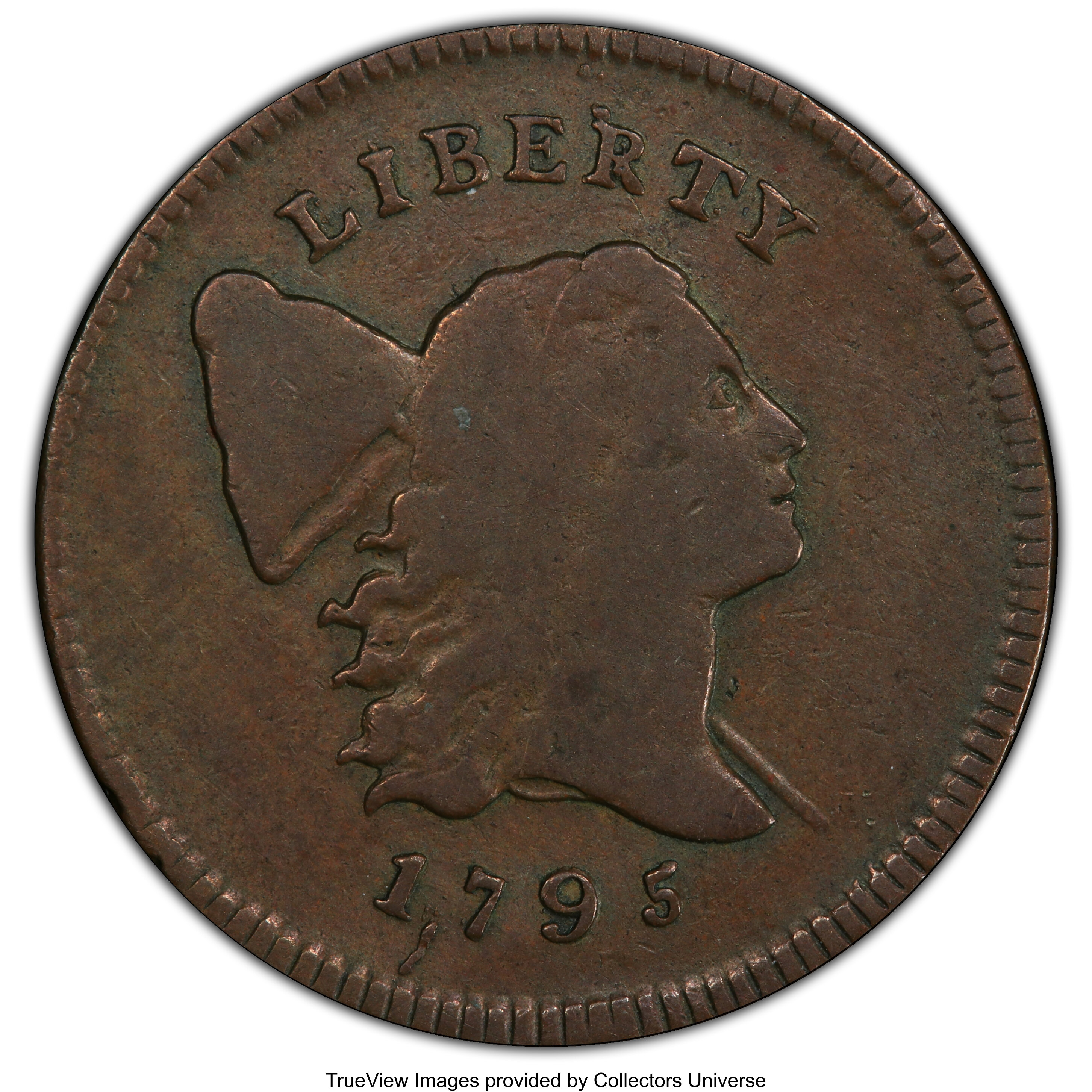 1795 1/2 C Lettered Edge, Punctuated Date, C-2a, B-2a, R.3, Fine 15 ...