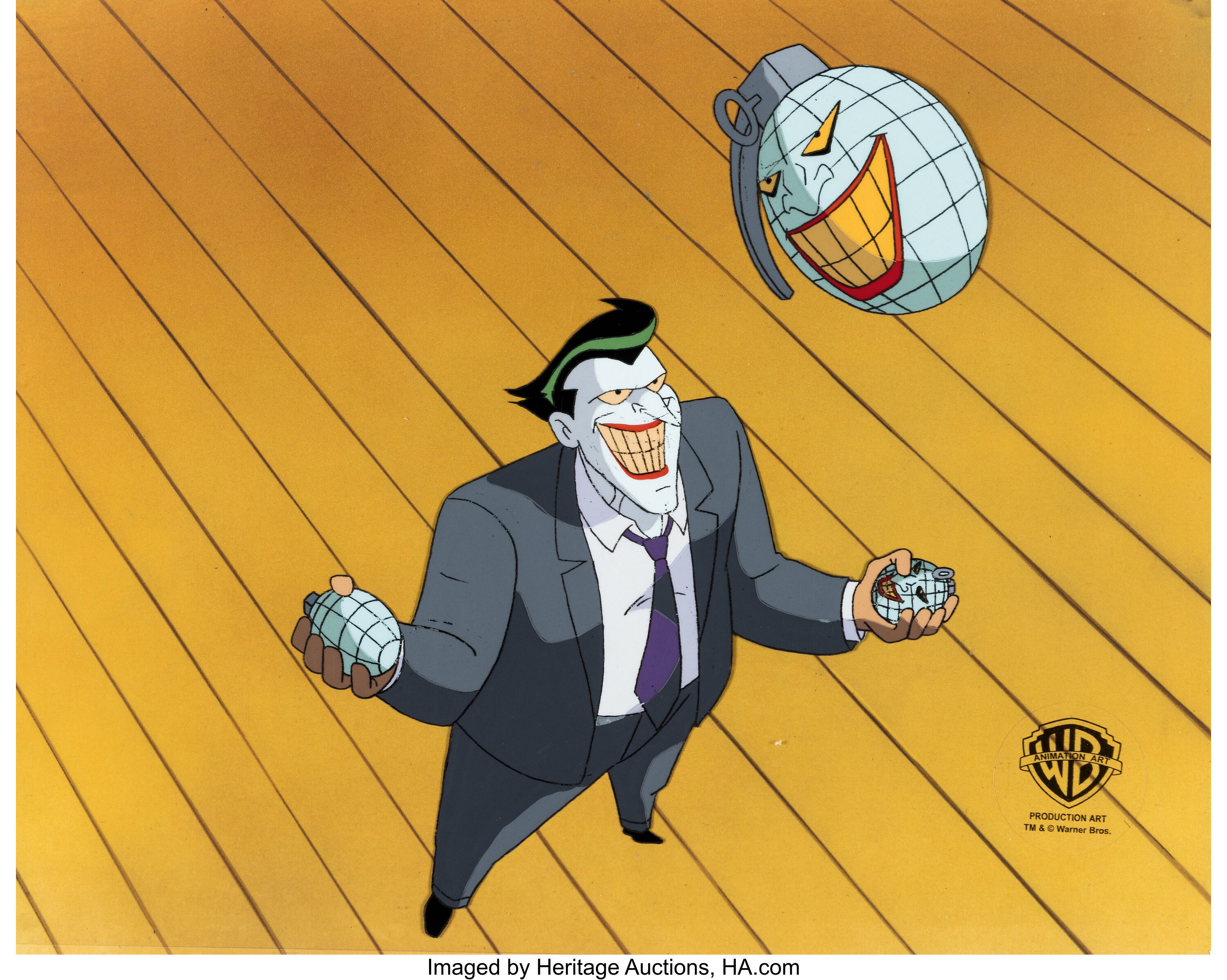Batman: The Animated Series "Make 'Em Laugh" Joker Production Cel | Lot ...