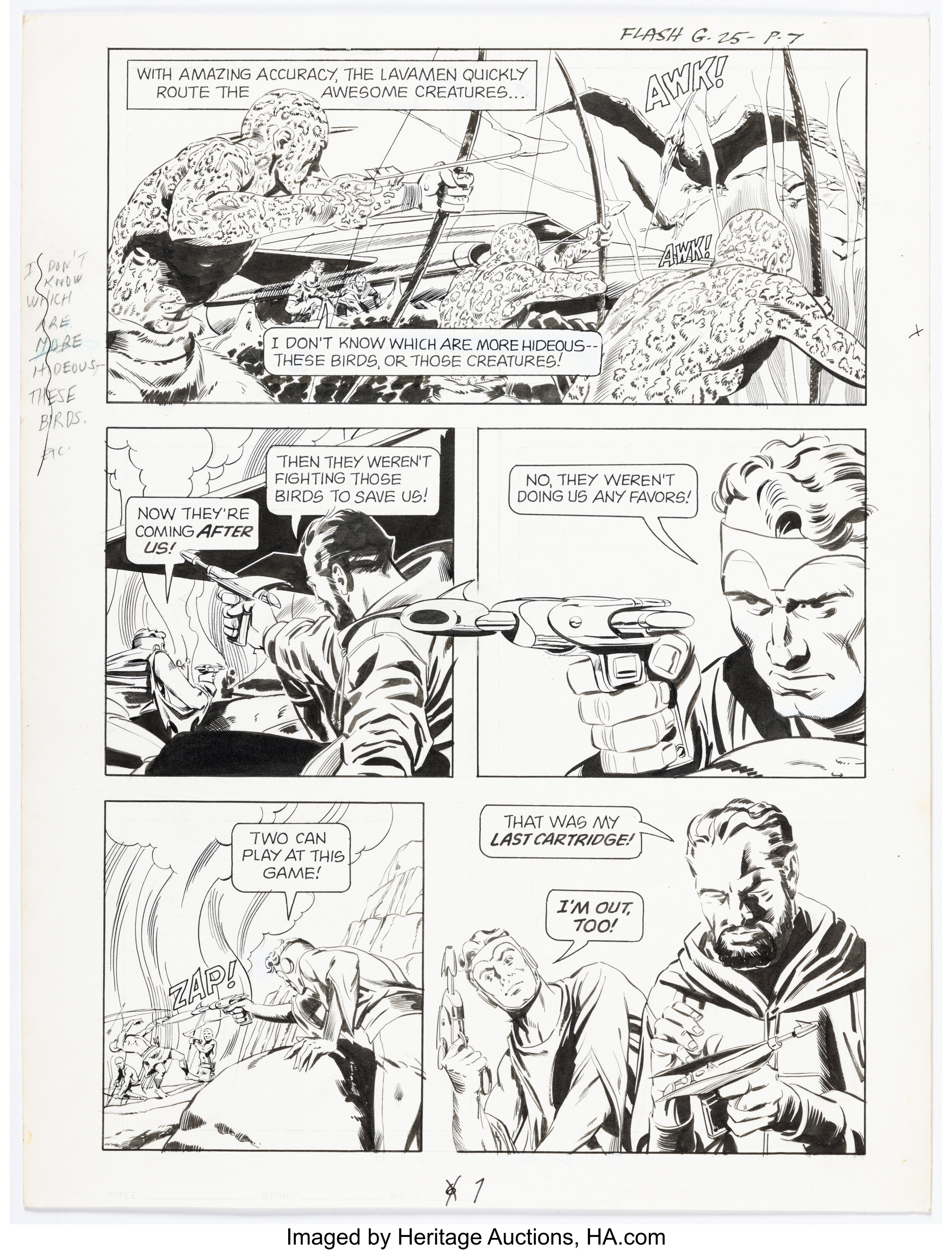 Carlos Garzon Flash Gordon #25 Story Page 6 Original Art (Gold Key ...